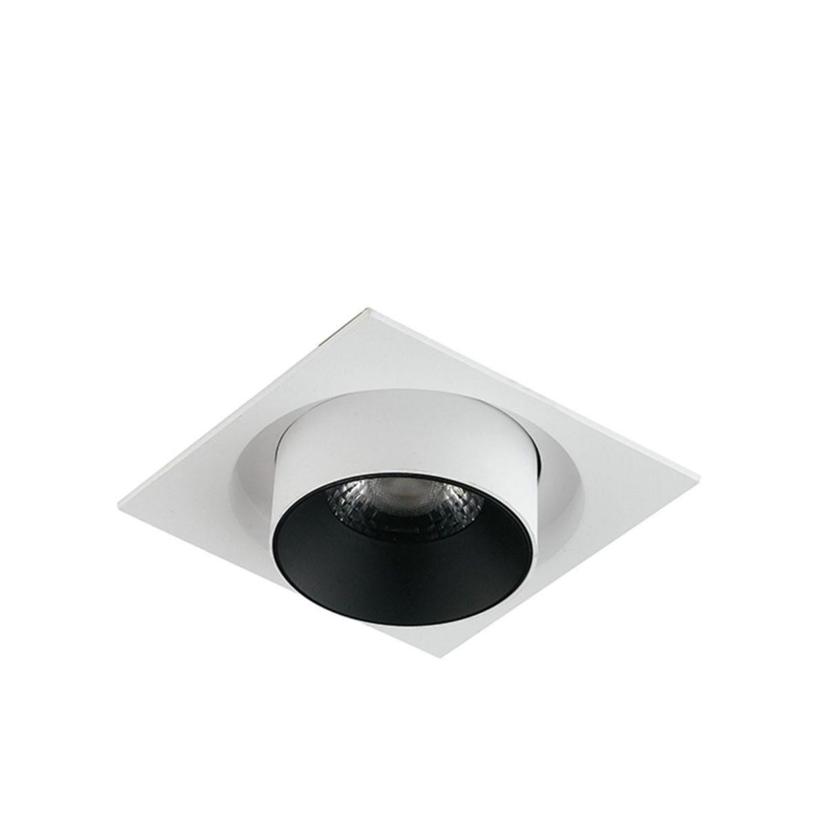Faretto da incasso LED Outsider quadrato bianco, orientabile foro ...