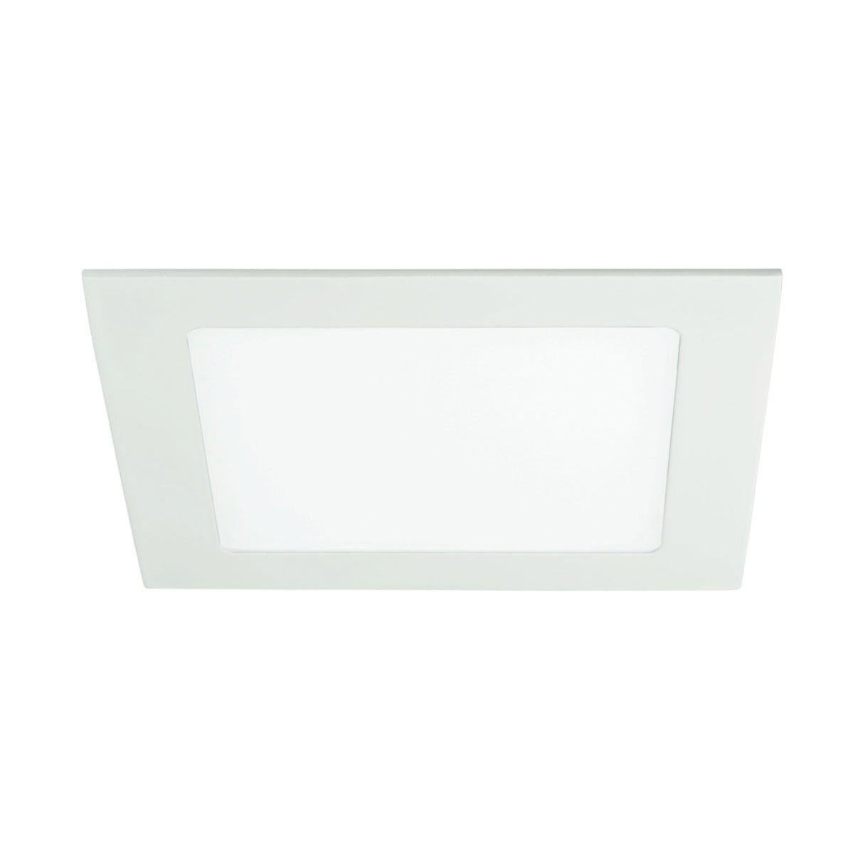 Faretto da incasso LED Flap quadrato bianco, foro incasso 10,5 cm luce ...