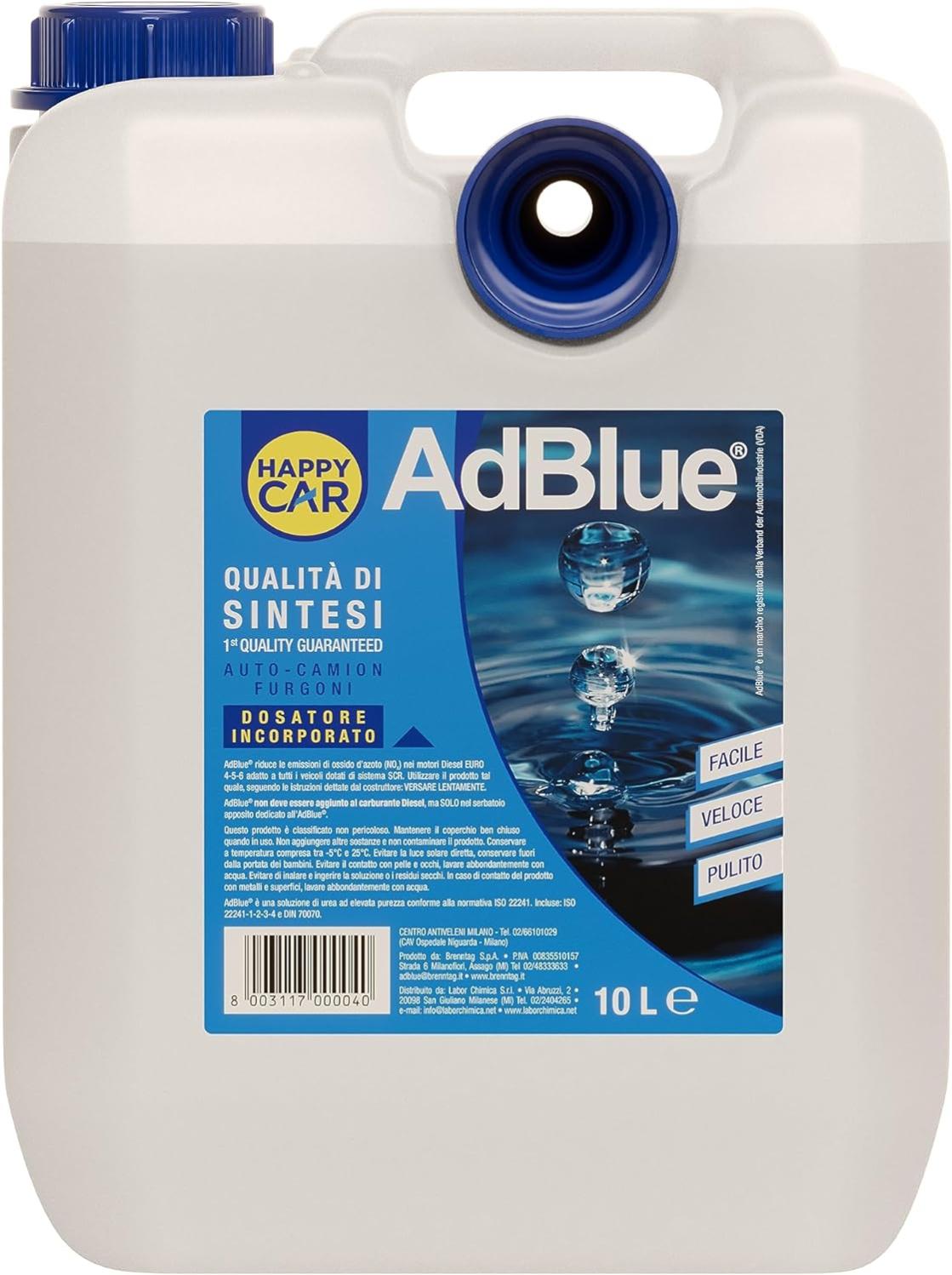 Additivo per motori diesel ADBLUE con versatore Happy Car 10 L | Leroy ...