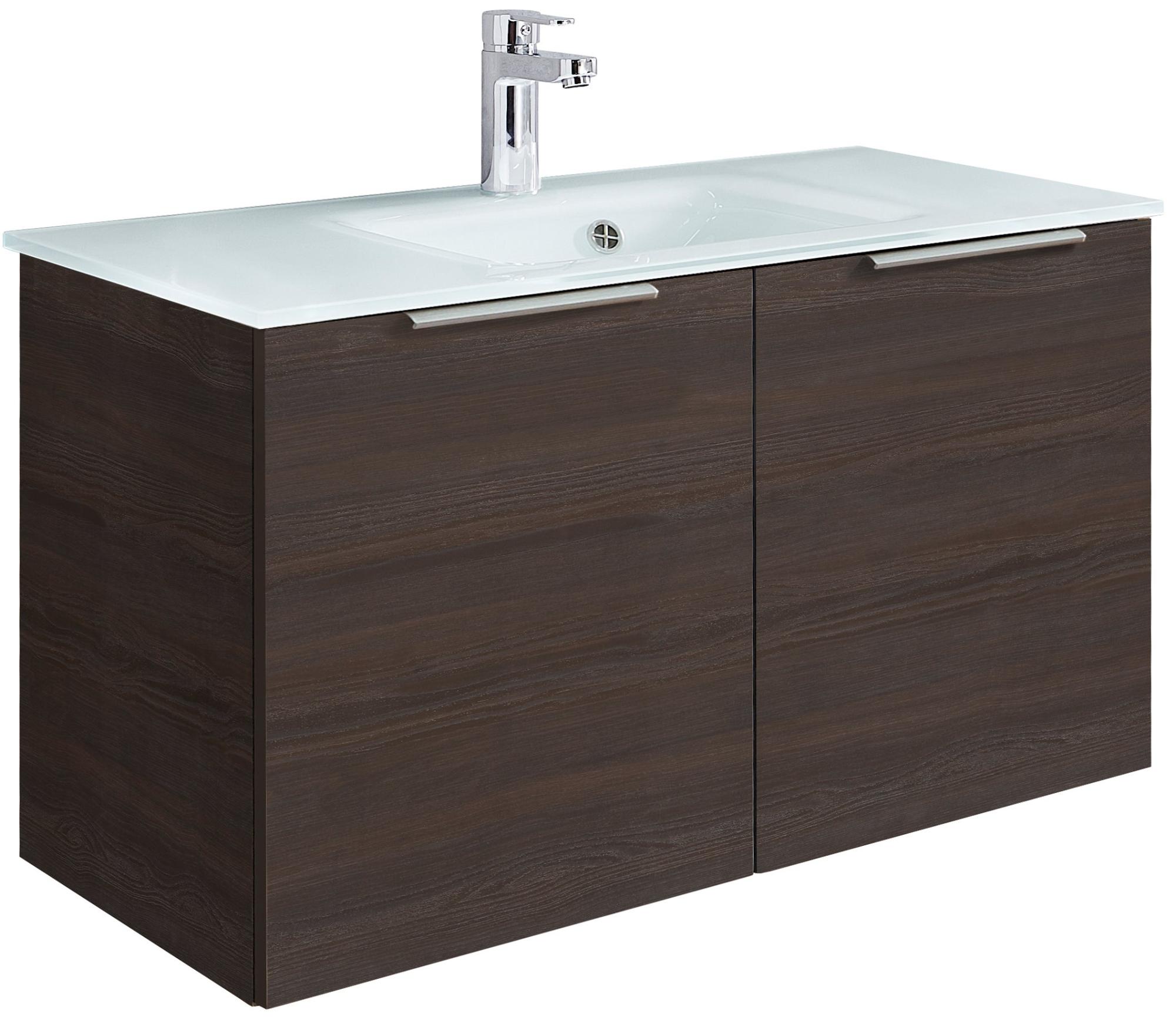 Mobile bagno Madeo wenge' L 80 x P 48.5 H 48 cm | Leroy Merlin