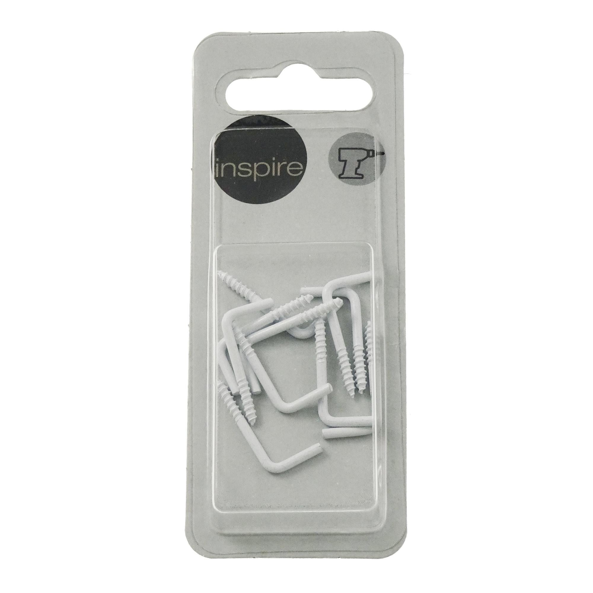 Supporto cancani Ø8mm Bacchette in ferro bianco cromato , 10 pz INSPIRE ...