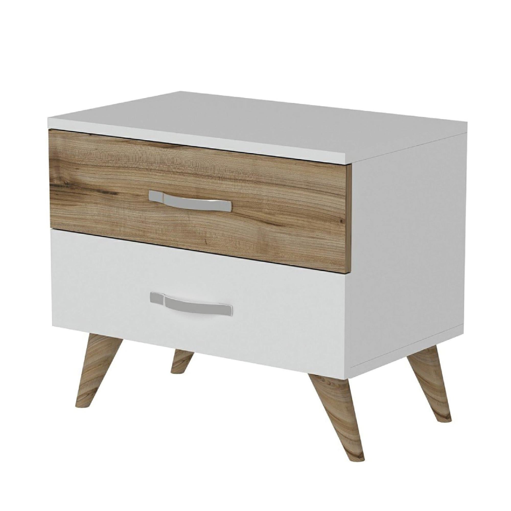 Comodino Comodino Swan L 60 x P 37 x H 51 cm bianco | Leroy Merlin