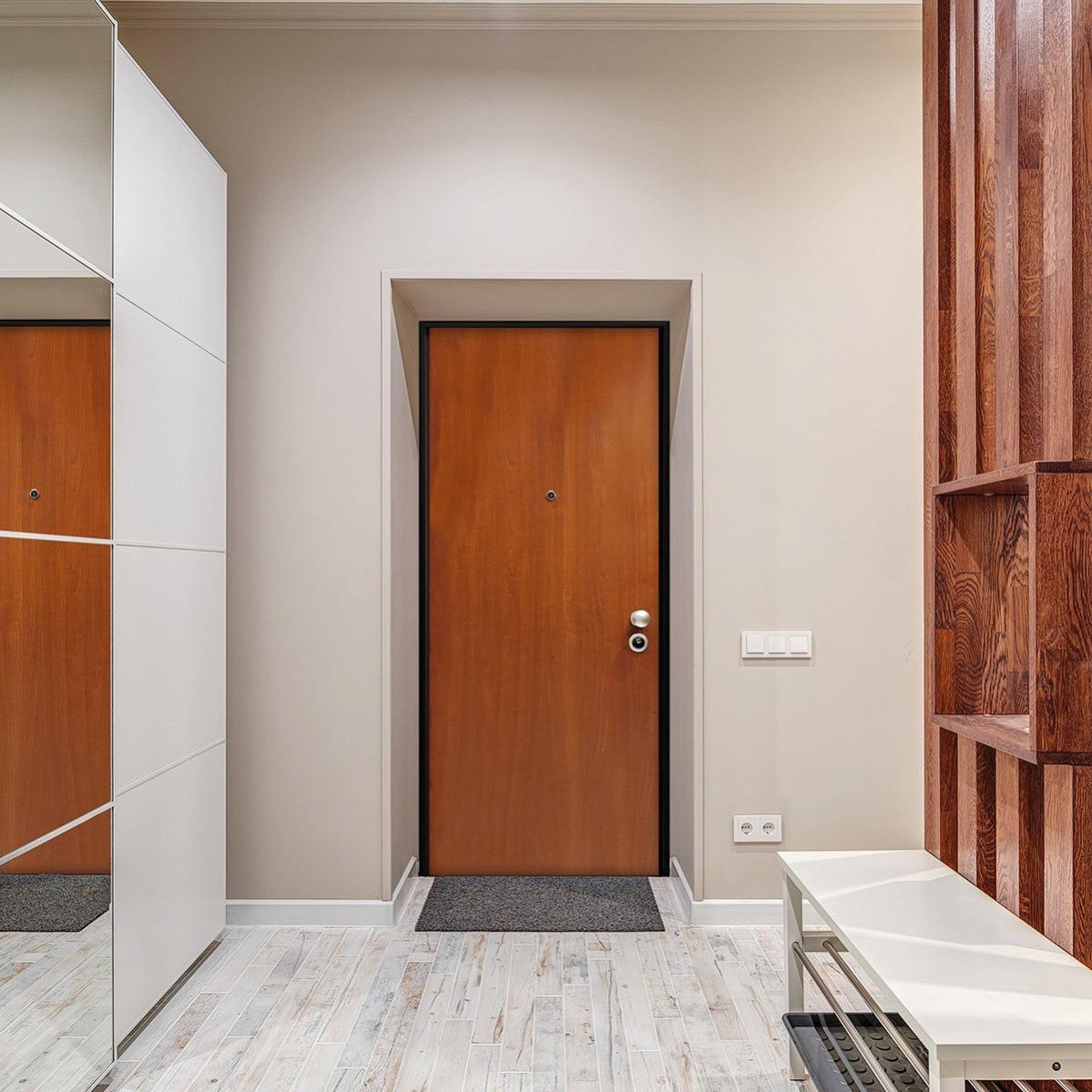 Porta blindata MASTER Elettra noce/noce L 80 x H 210 cm apertura sinistra | Leroy Merlin