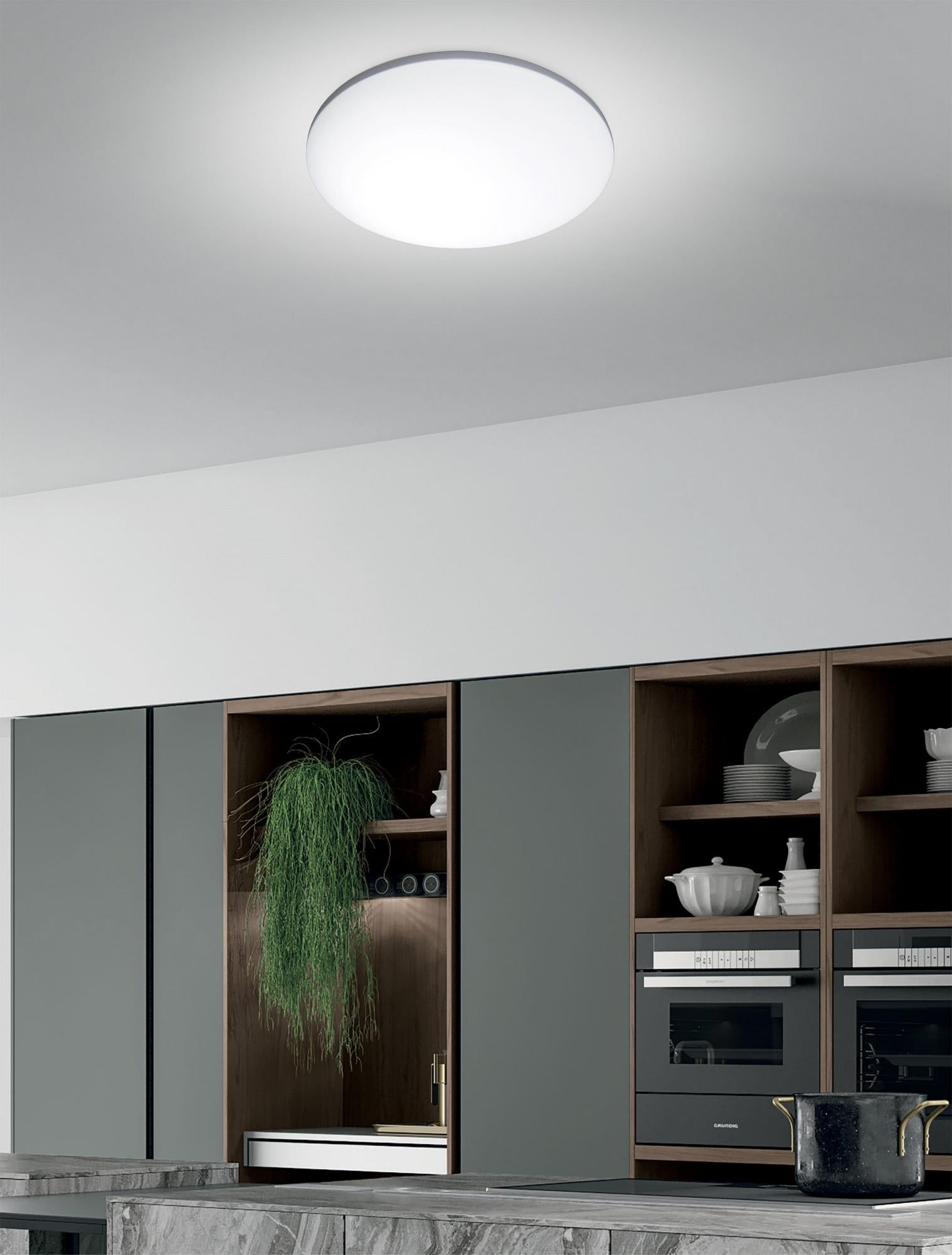 Plafoniera smart moderno Marina LED D. 49.5 cm 3400 LM NOVECENTO ...