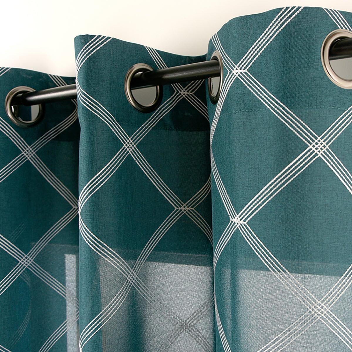 Tenda semi-filtrante Stucco verde scuro, occhiello 140x245 cm | Leroy ...