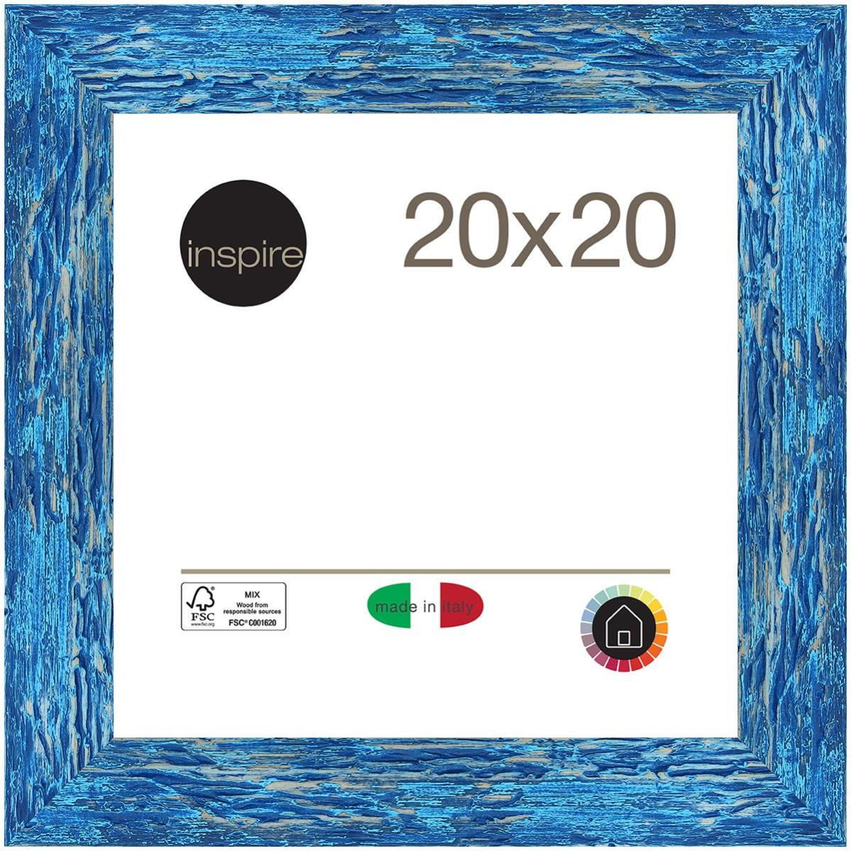 Cornice INSPIRE Gaia 35 blu e azzurro per foto da 20x20 cm | Leroy Merlin