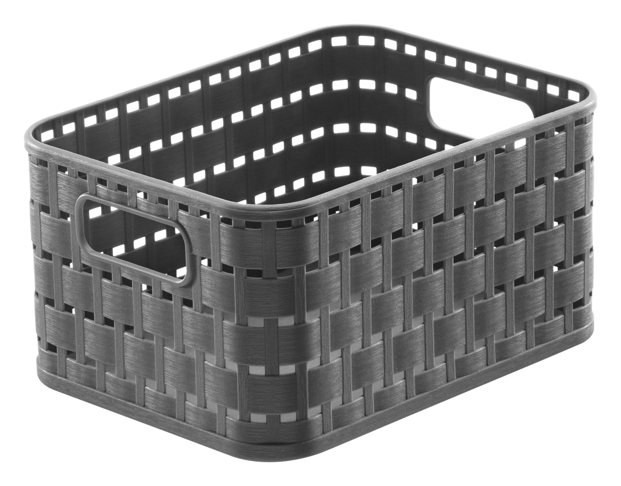 Cesta L18.3 x H 10 x P 13.7 cm antracite | Leroy Merlin