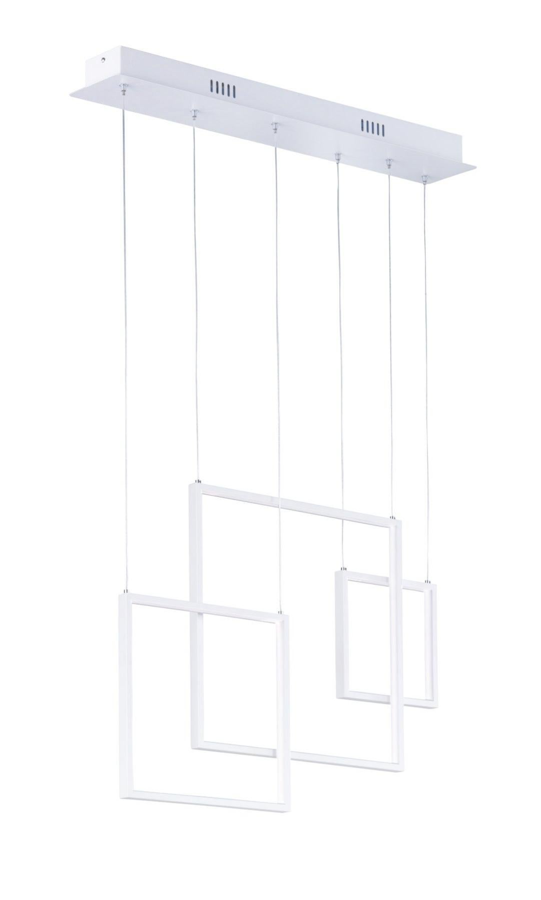 Lampadario Moderno Tucson LED bianco, in ferro, D. 0 cm, L. 150 cm ...