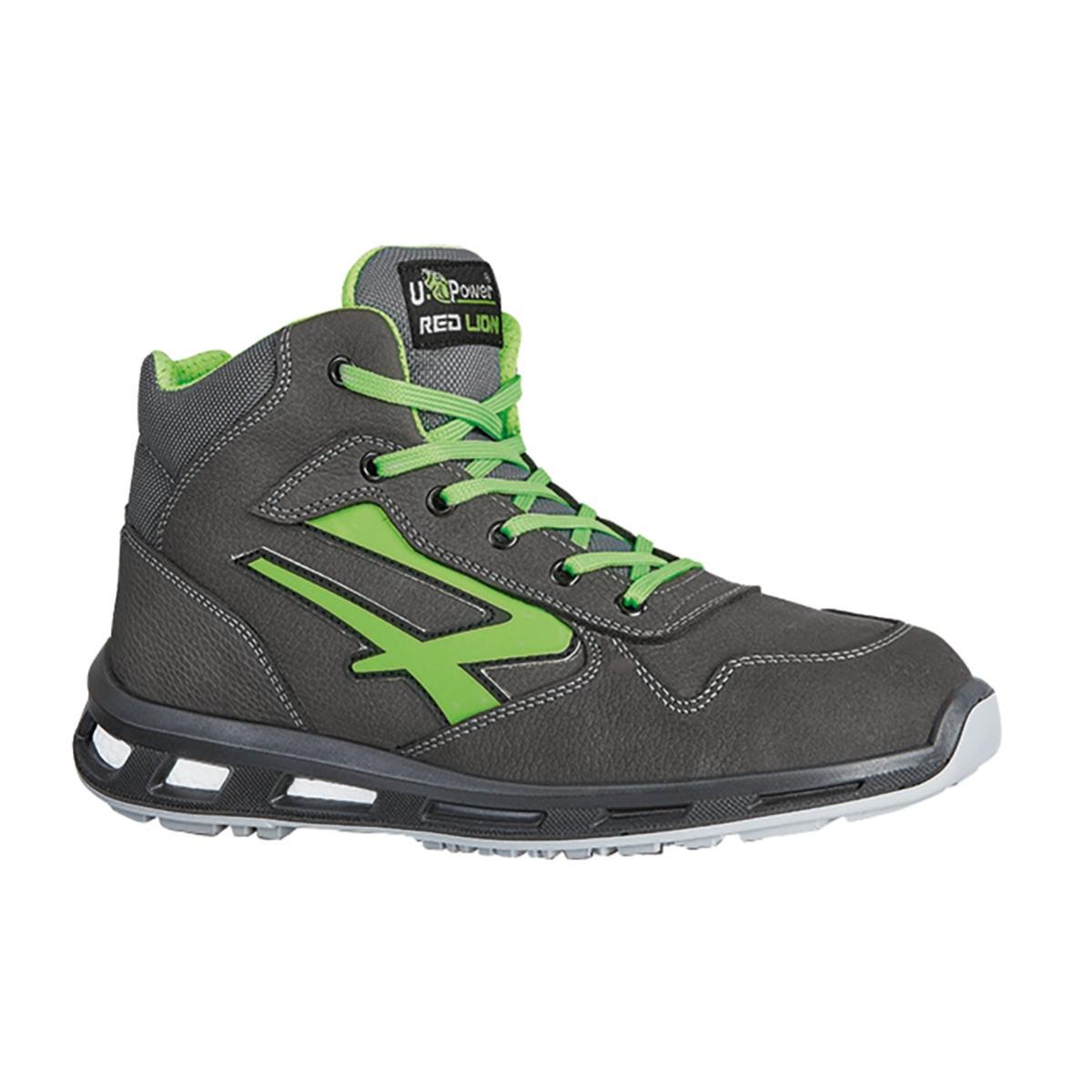 Scarpe antinfortunistiche alte U-POWER Hummer S3 n° 48 nero e verde ...