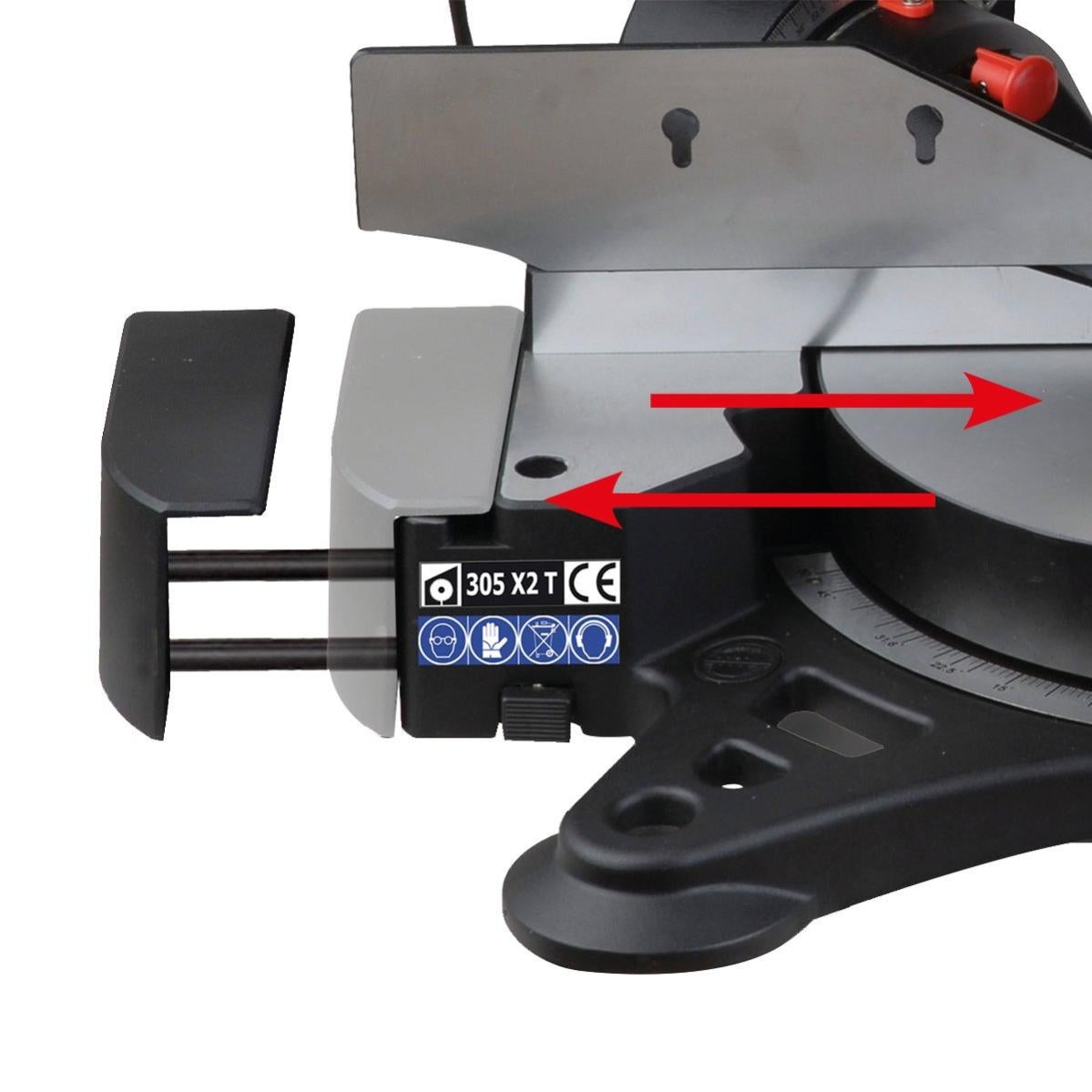 Troncatrice radiale COMPA 305 X2/T Slid Ø 305 mm 2000 W 4500 giri/mm ...