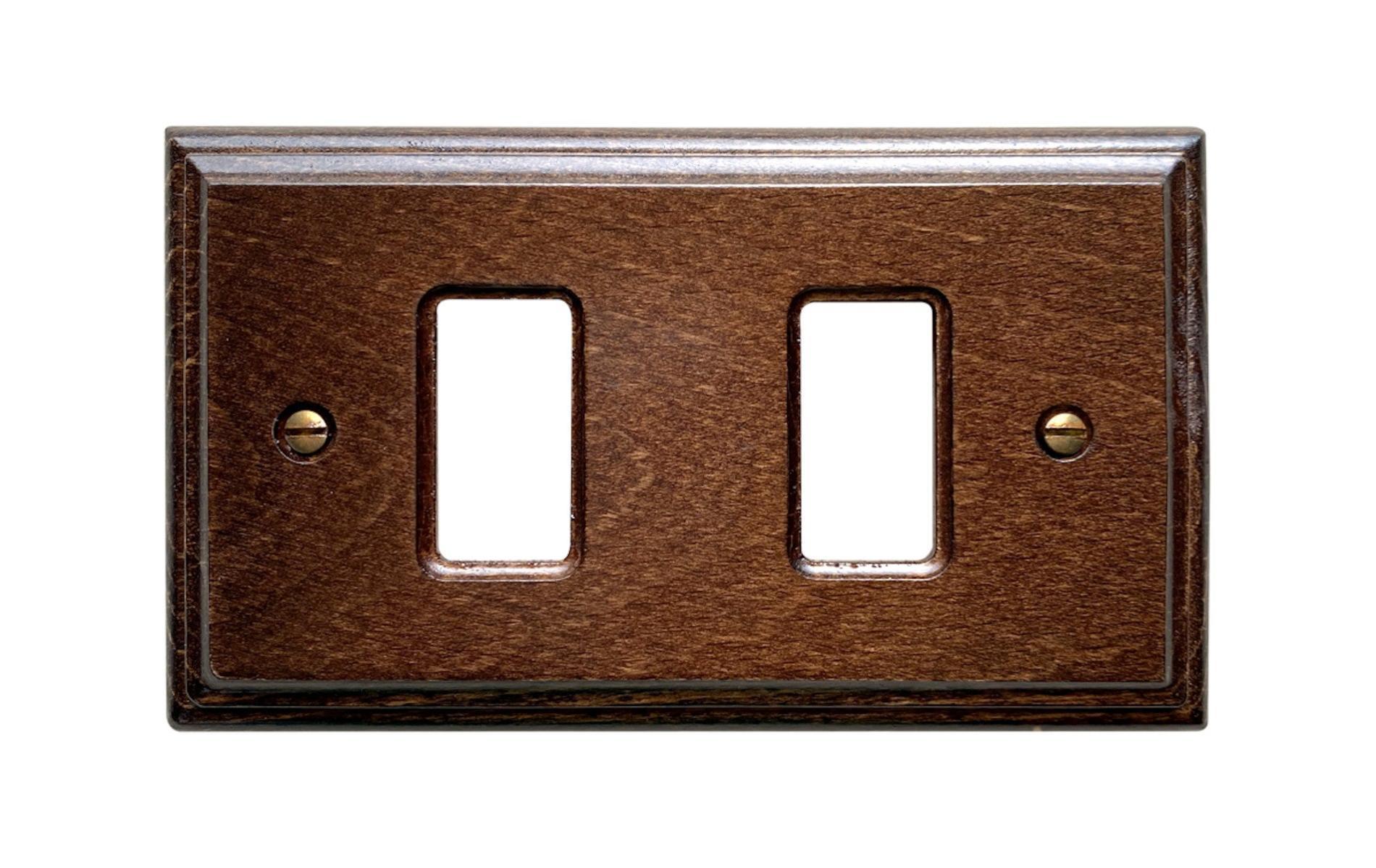 Placca CAL Magic 2 moduli noce | Leroy Merlin