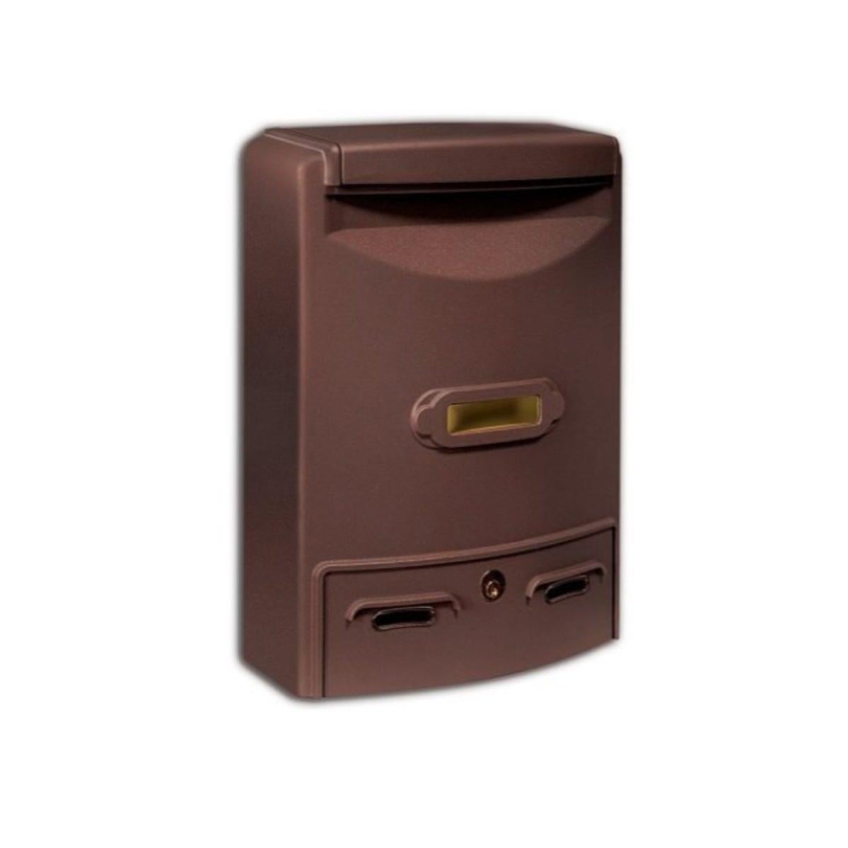 Casella postale ALUBOX formato Rivista marrone | Leroy Merlin