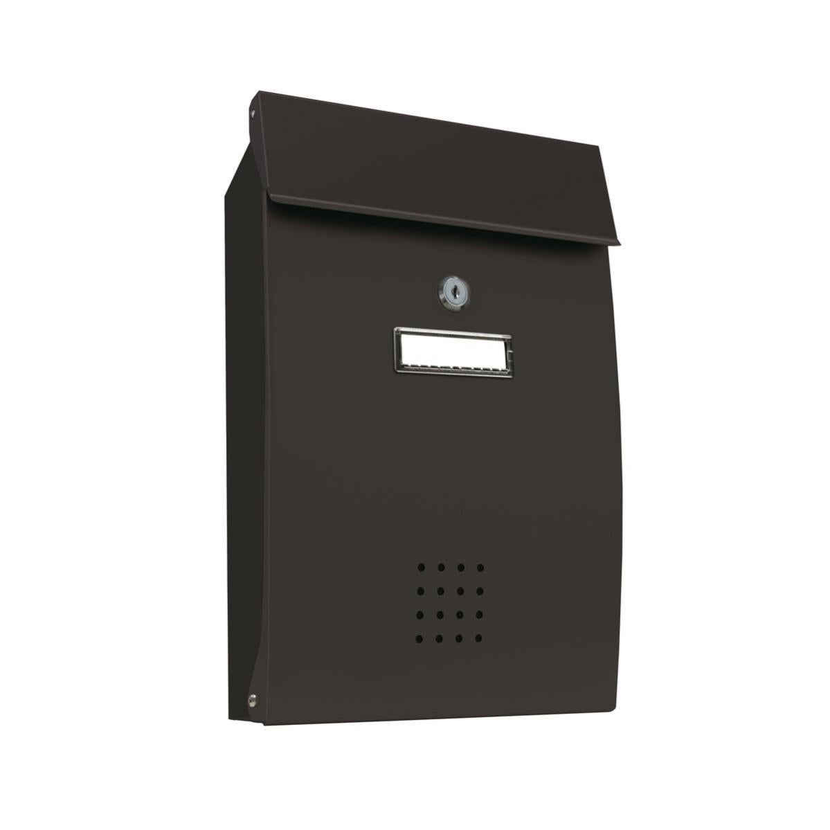 Casella postale ALUBOX formato Rivista nero | Leroy Merlin