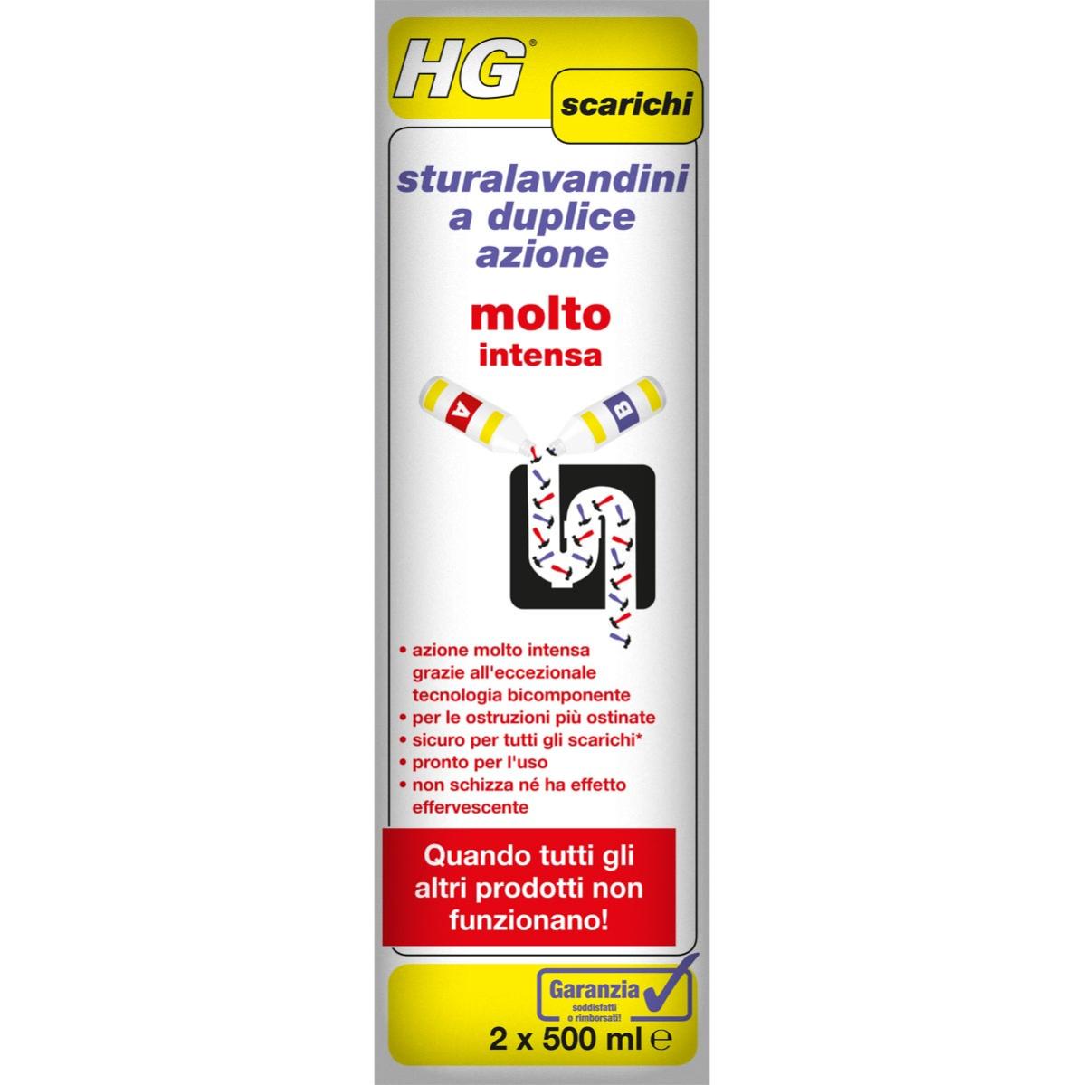 Disgorgante chimico HG STURALAVANDINI A DUPLICE AZIONE per cucina bagno ...