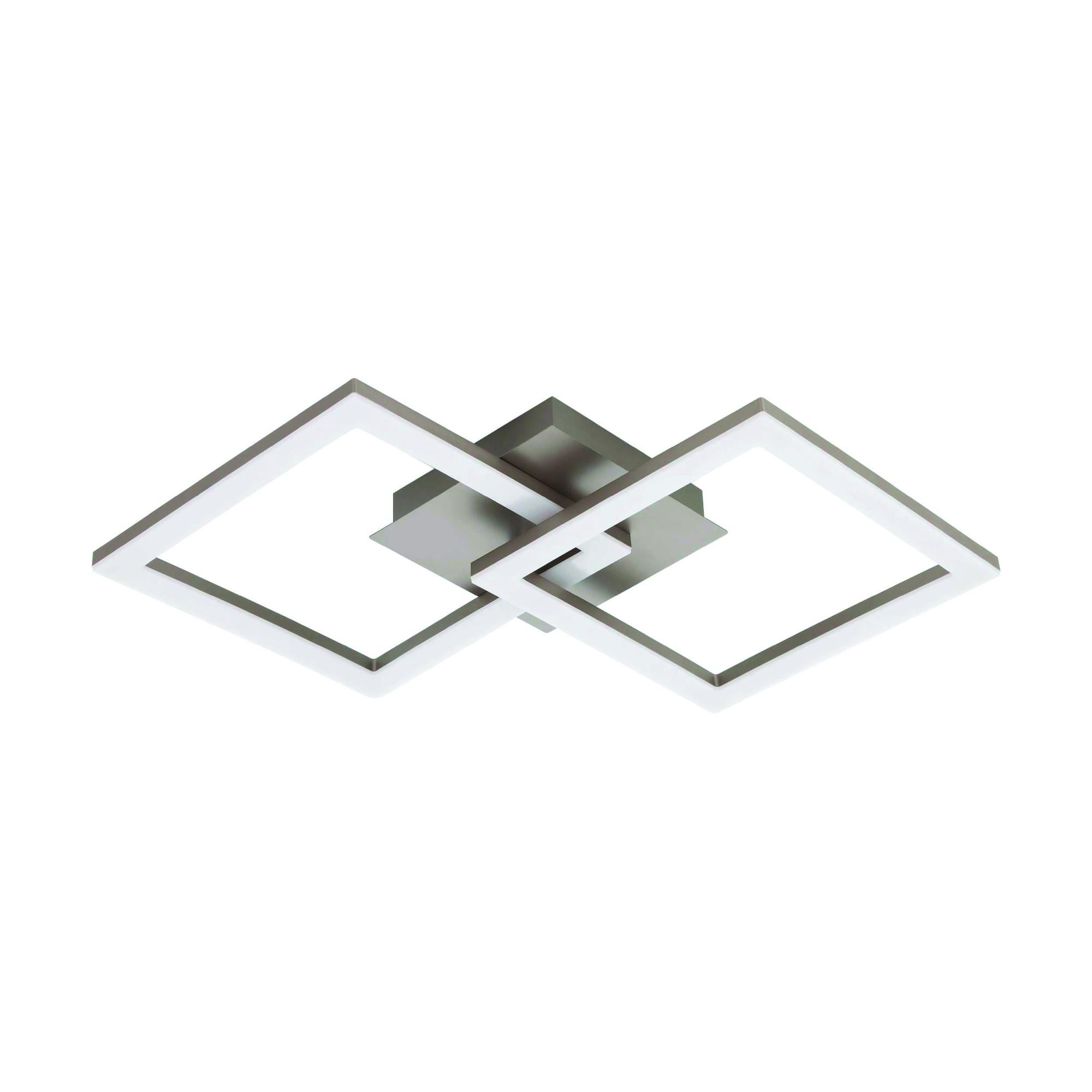 Plafoniera LED moderno Huerta, argento 31x cm, luce naturale EGLO ...