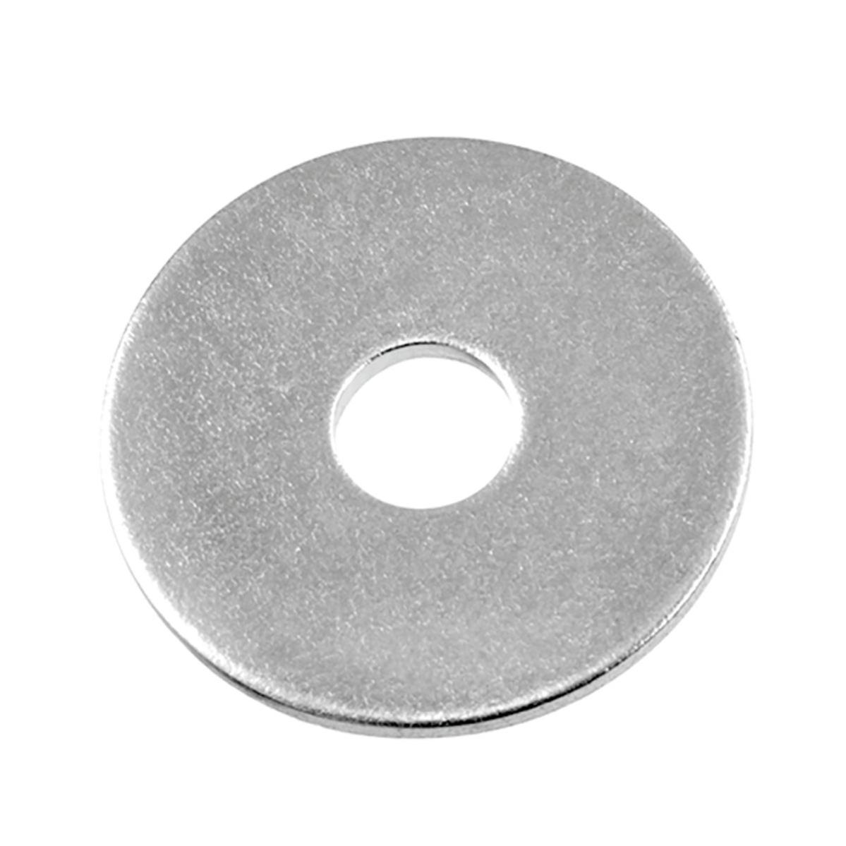 Rondella piana larga in inox zincato STANDERS Ø int. 10.5 - est. 30 mm ...