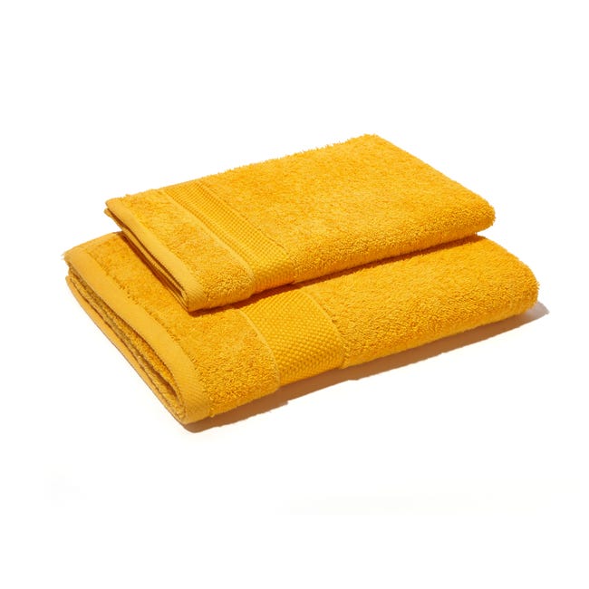 Asciugamano cotone 100% giallo / dorato 55 x 100 cm, made in Italy ... Asciugamano cotone 100% giallo / dorato 55 x 100 cm, made in Italy ...