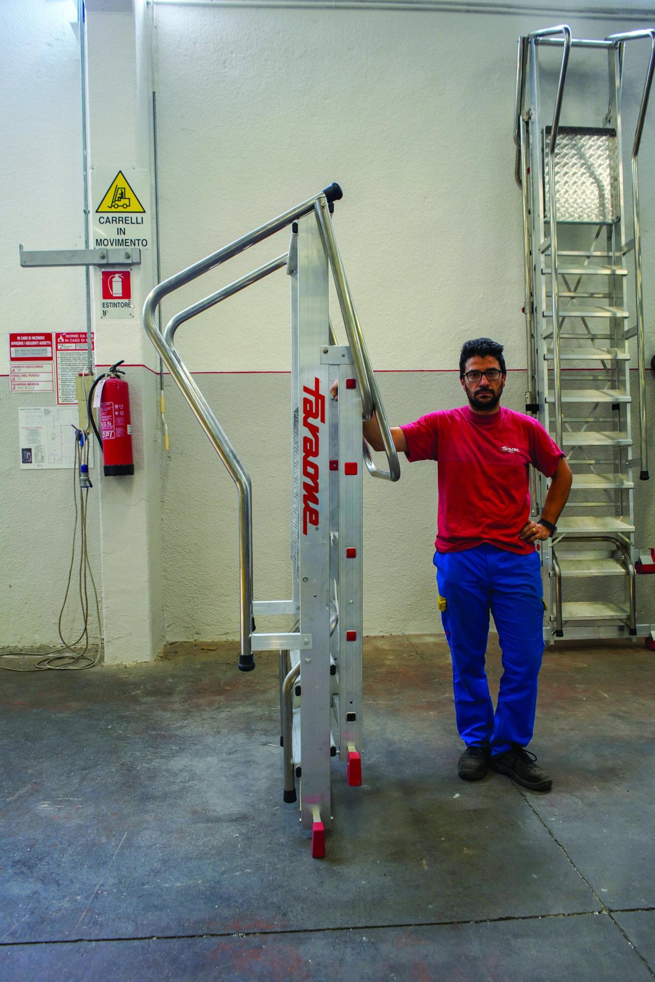 Scala a castello FARAONE in alluminio 7 gradini per lavori fino a 3.53 ...