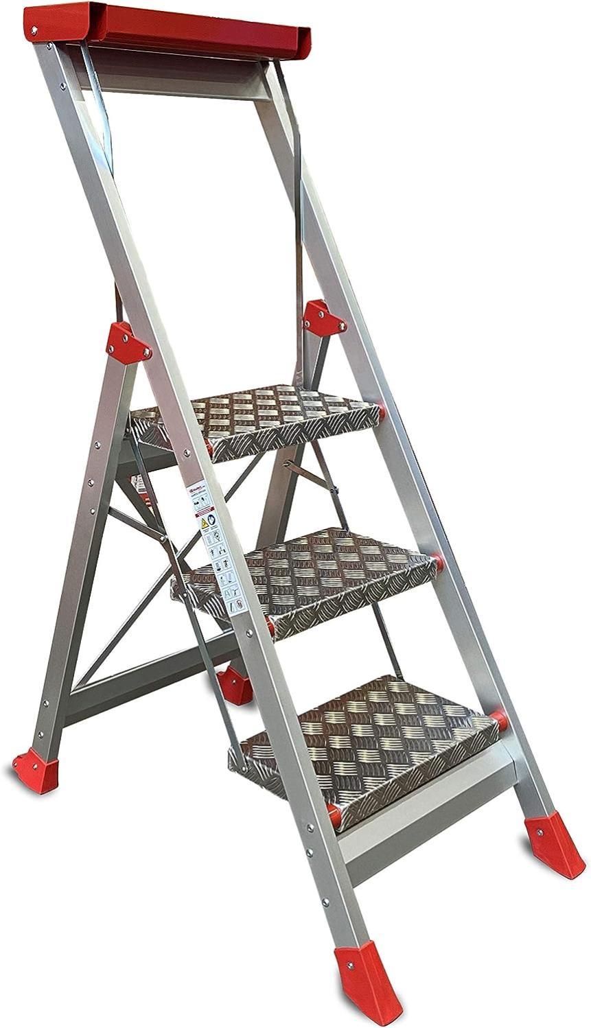 Scaletta in alluminio Professionale 3 gradini 150 kg | Leroy Merlin