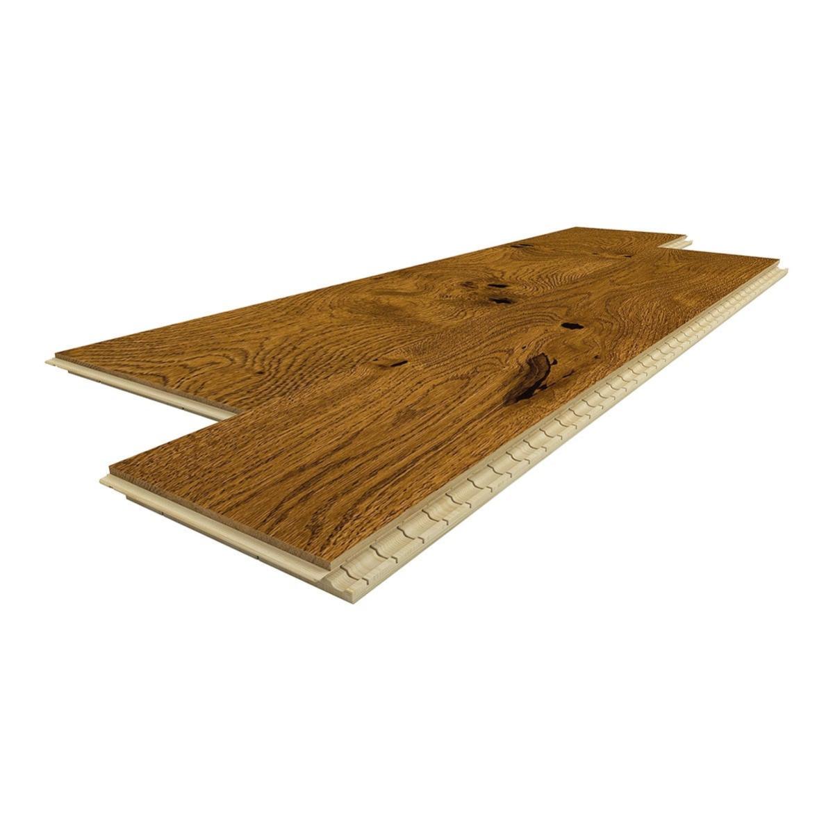 Pavimento multistrato legno rovere marrone Rustic vetrificato sp. 14 mm ...