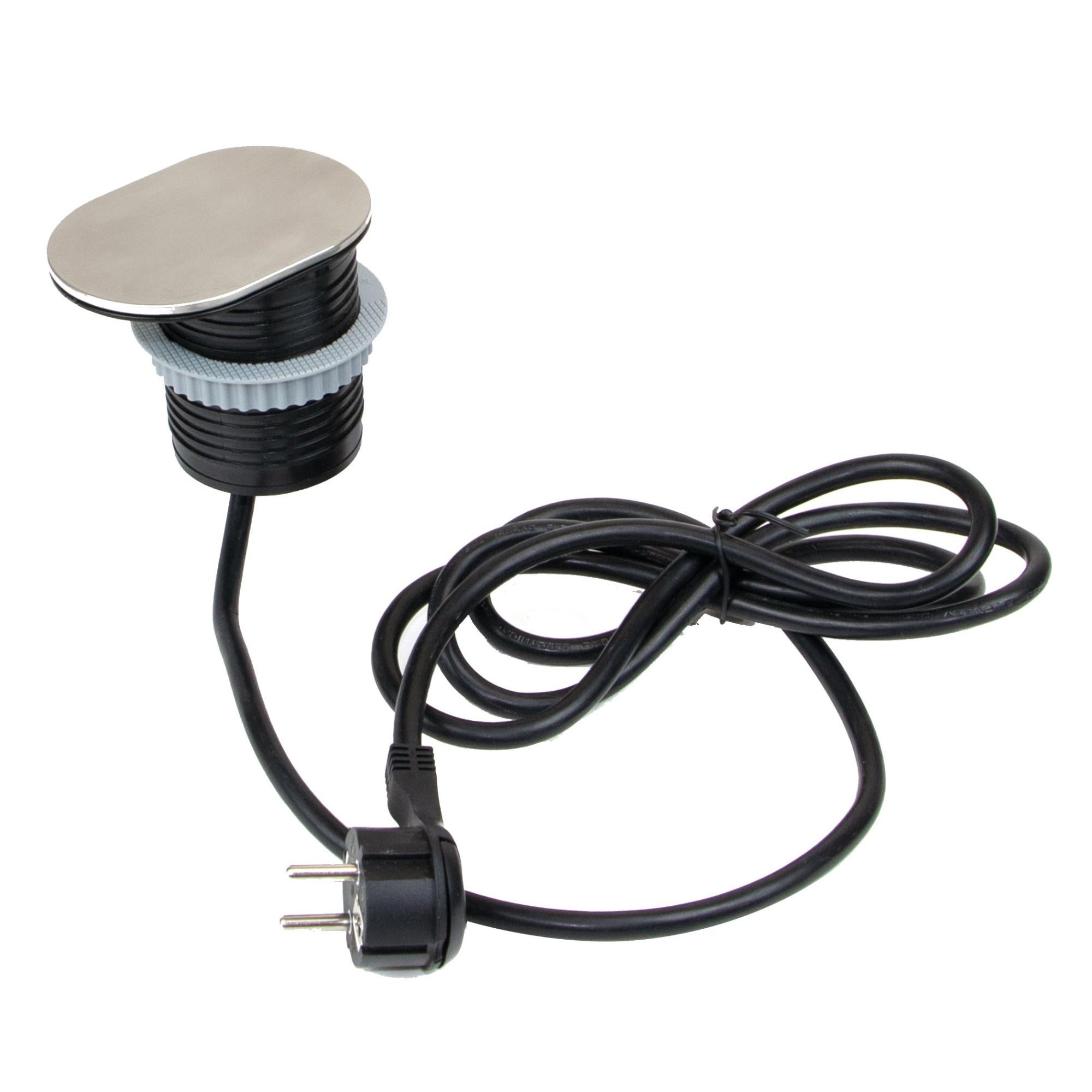 Multipresa da incasso 1 posto, 1 prese schuko, 1 USB, spina Schuko, con ...