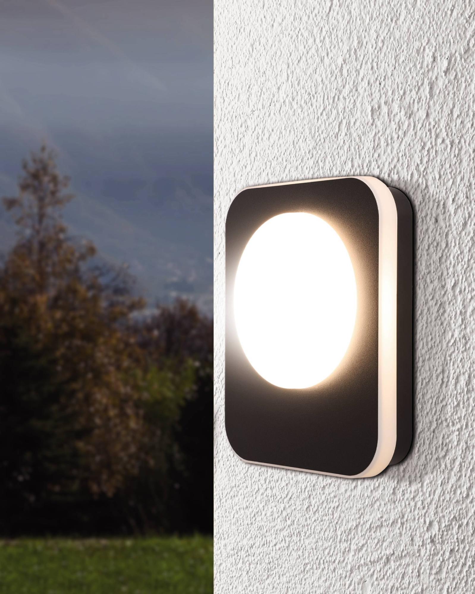 Applique Madriz LED in alluminio, nero, 3.6W 740LM EGLO | Leroy Merlin