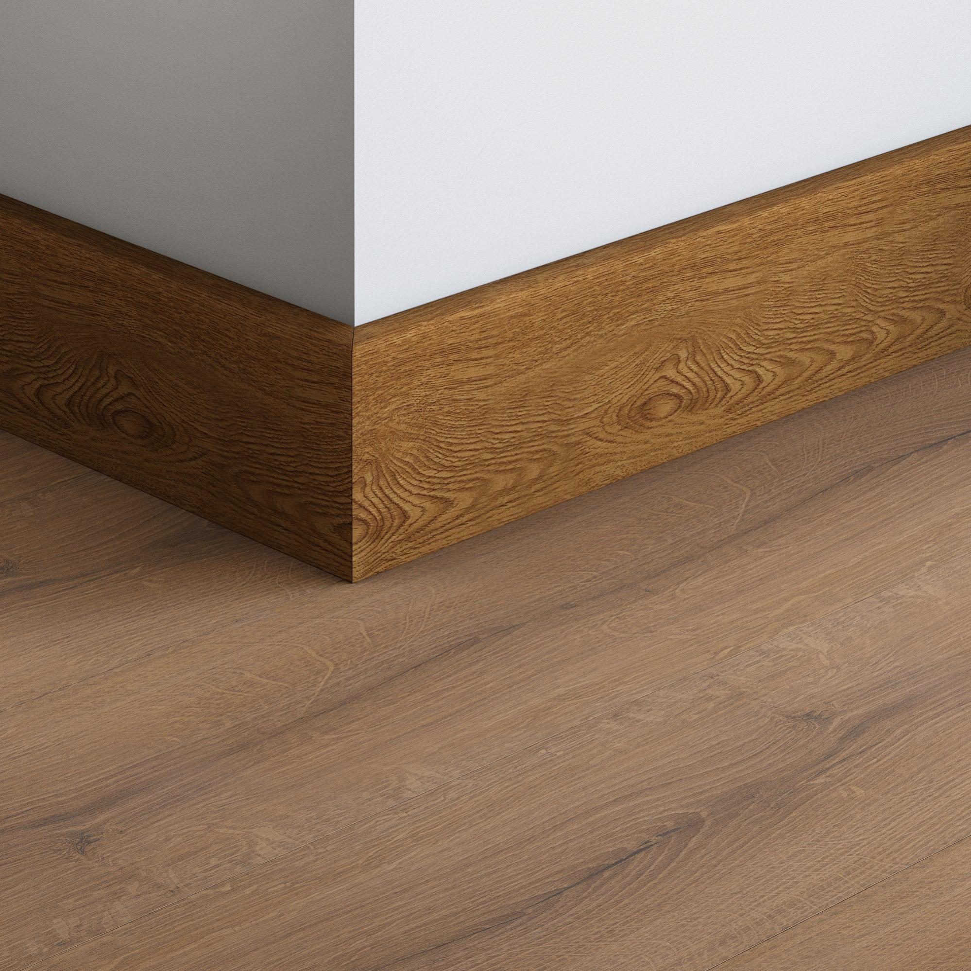 Battiscopa KU505L in pvc verniciato noce spessore 14.5 x H 78 | Leroy ...