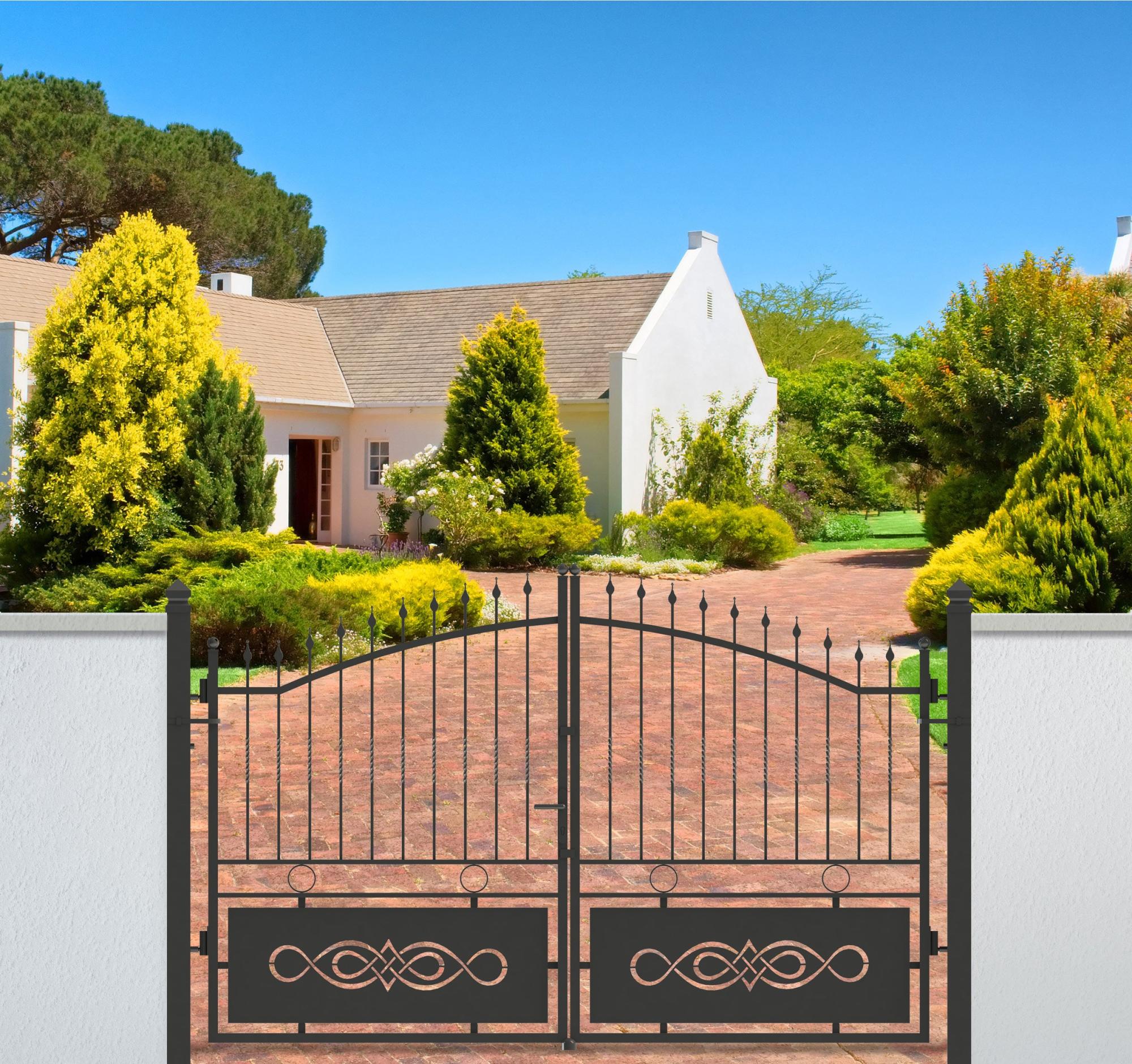 Cancello battente Lavaredo in ferro, apertura centrale, L 100 x H 180 ...