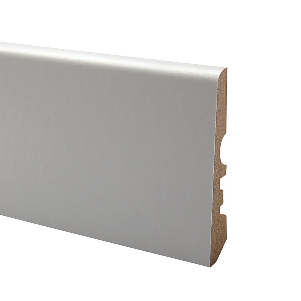 Battiscopa in mdf verniciato bianco spessore 15 x H 65, 5 pezzi | Leroy ...