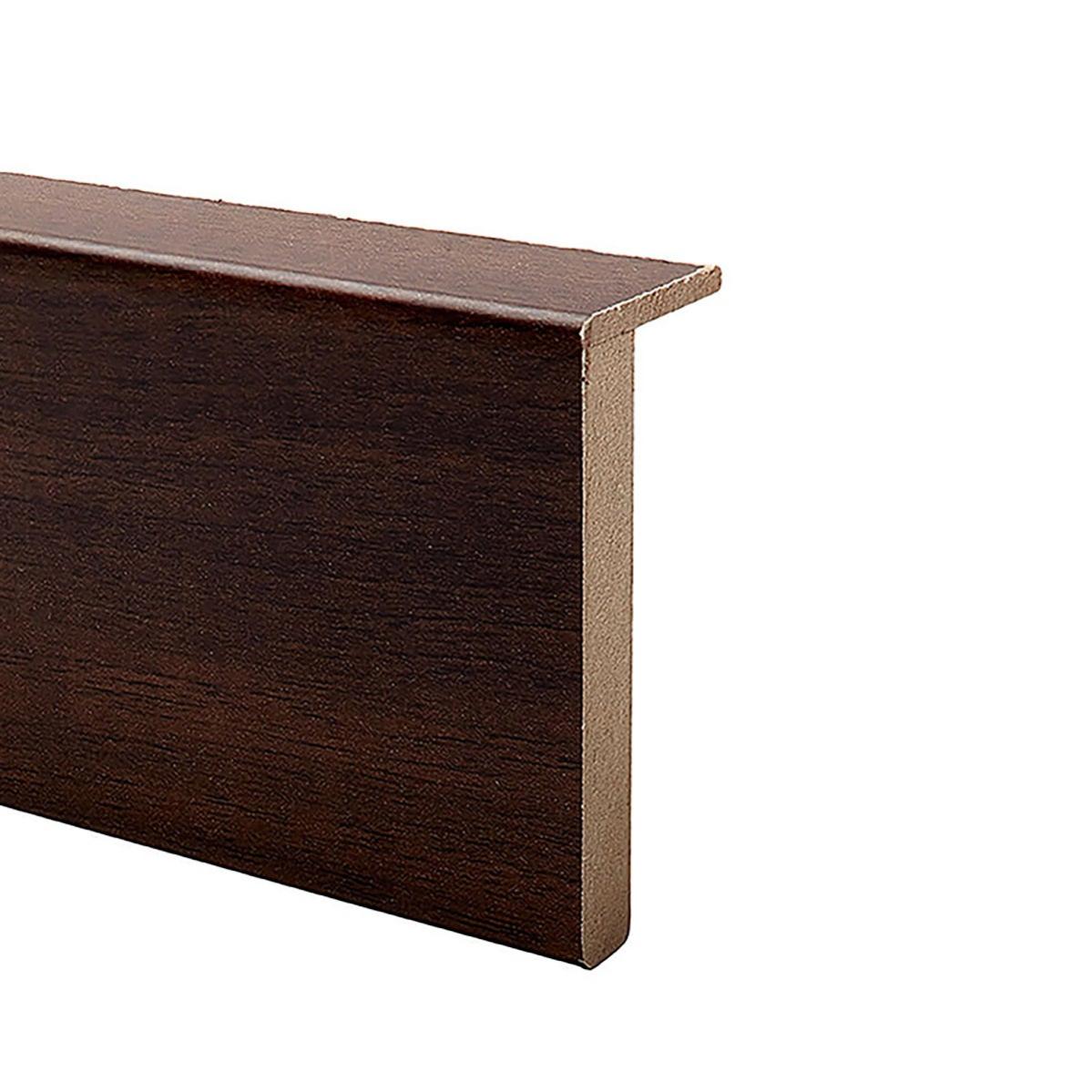 Coprifilo con ala per porta da interno in mdf colore noce P 10 x H 70 x ...