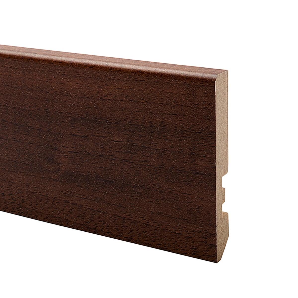 Battiscopa in mdf verniciato noce spessore 10 x H 70 x L 2200 mm, 5 ...