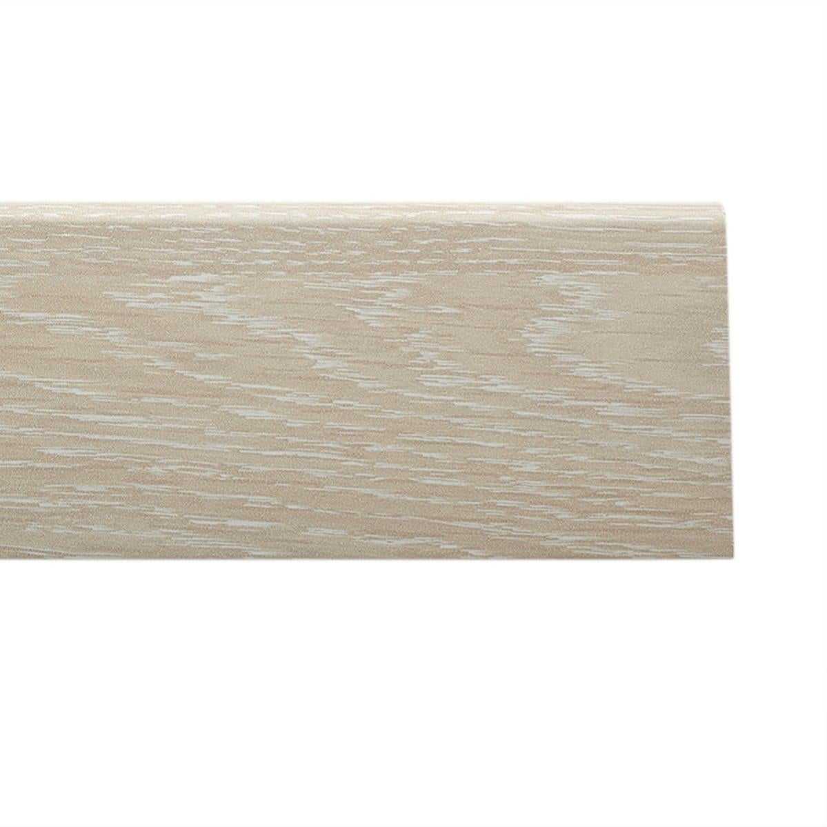 Battiscopa in mdf verniciato rovere bianco spessore 15 x H 70 x L 2400 ...