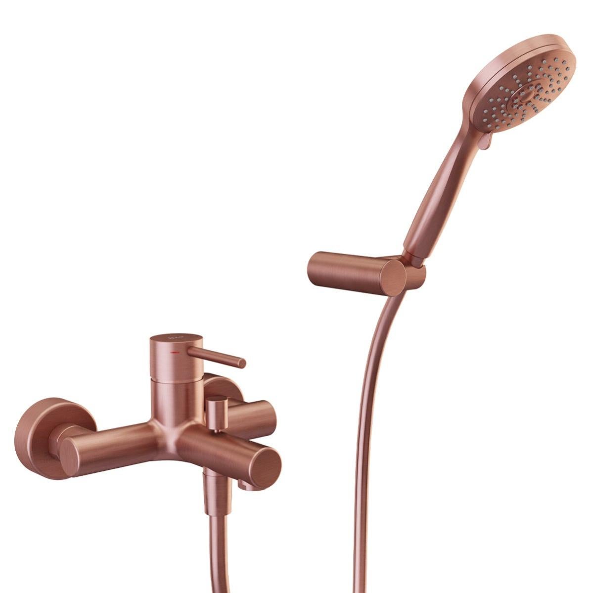 Rubinetto per vasca TAYRONA rame spazzolato HUBER | Leroy Merlin