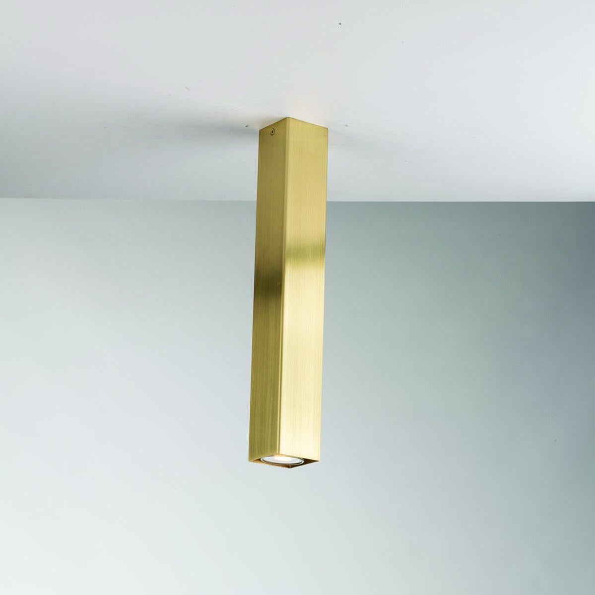 Plafoniera design Fluke oro, in metallo, 6x6 cm, LUCE AMBIENTE DESIGN ...