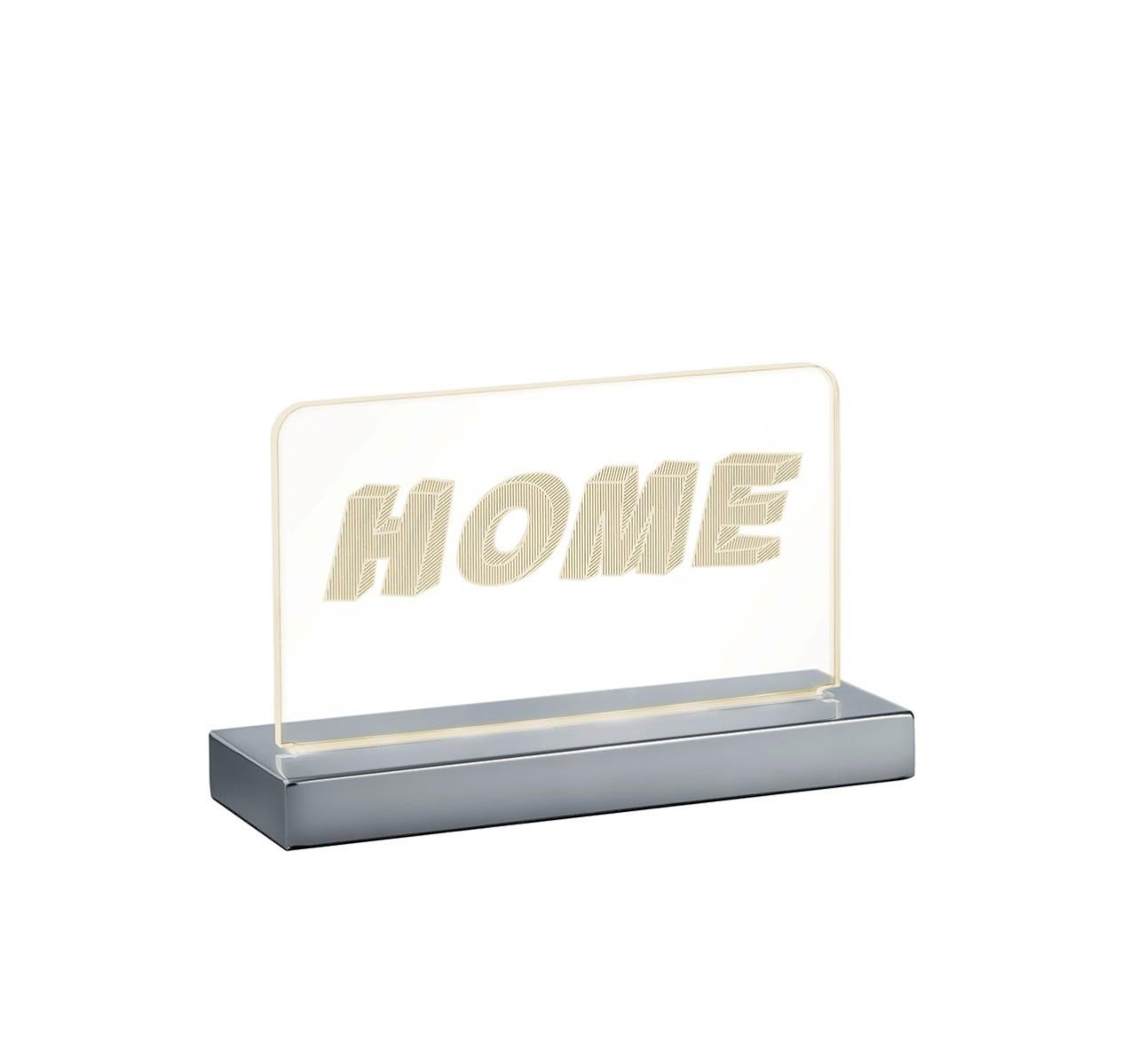 Lampada da comodino LED Home touch cromato lucido rosso giallo bianco ...