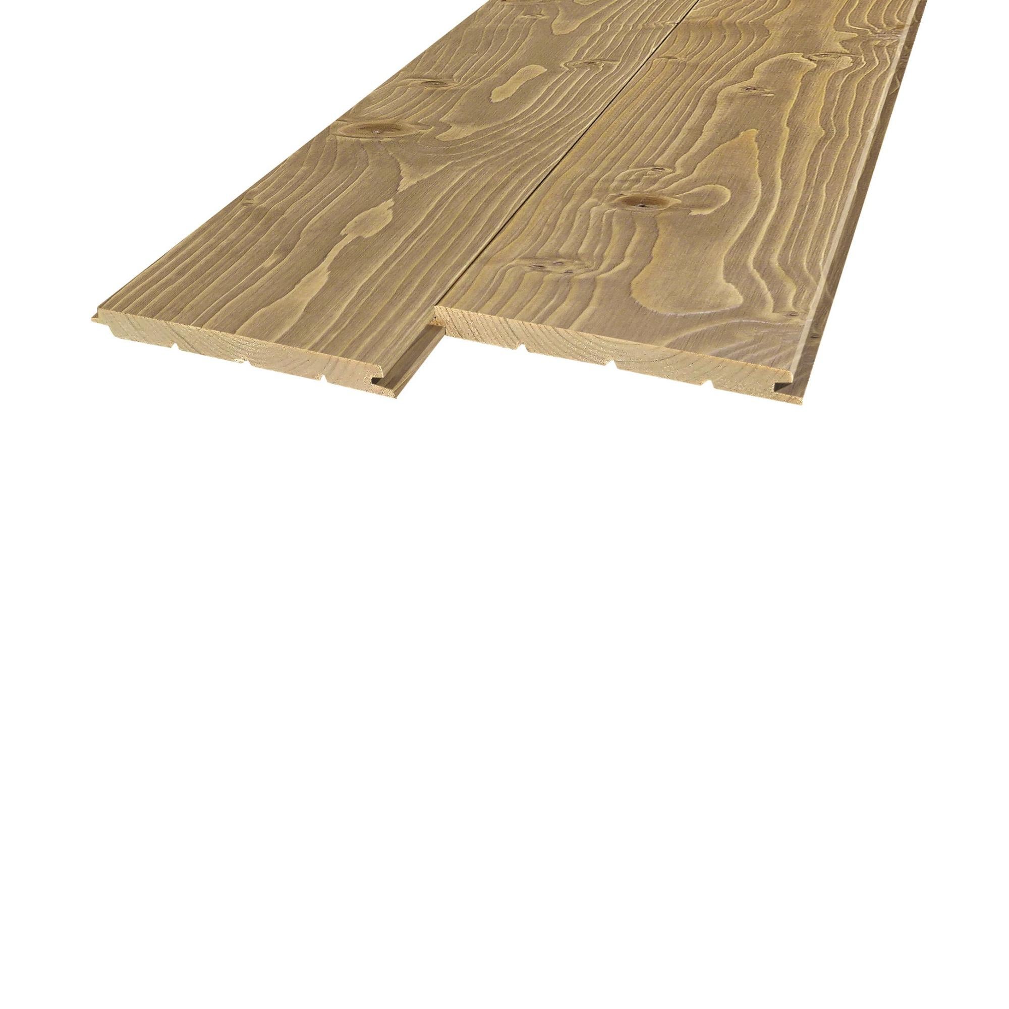 Perlina legno verniciato tortora 1° scelta L 200 x H 12 cm Sp 12 mm ...