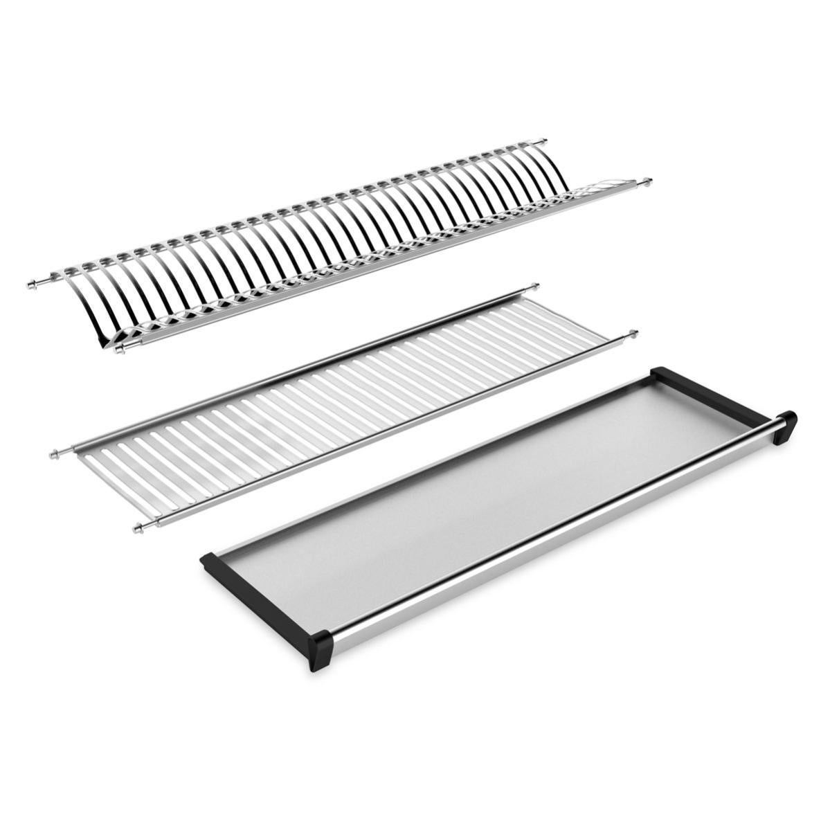 Kit scolapiatti acciaio lucido L 86.5 x H 7 x P 28 cm | Leroy Merlin