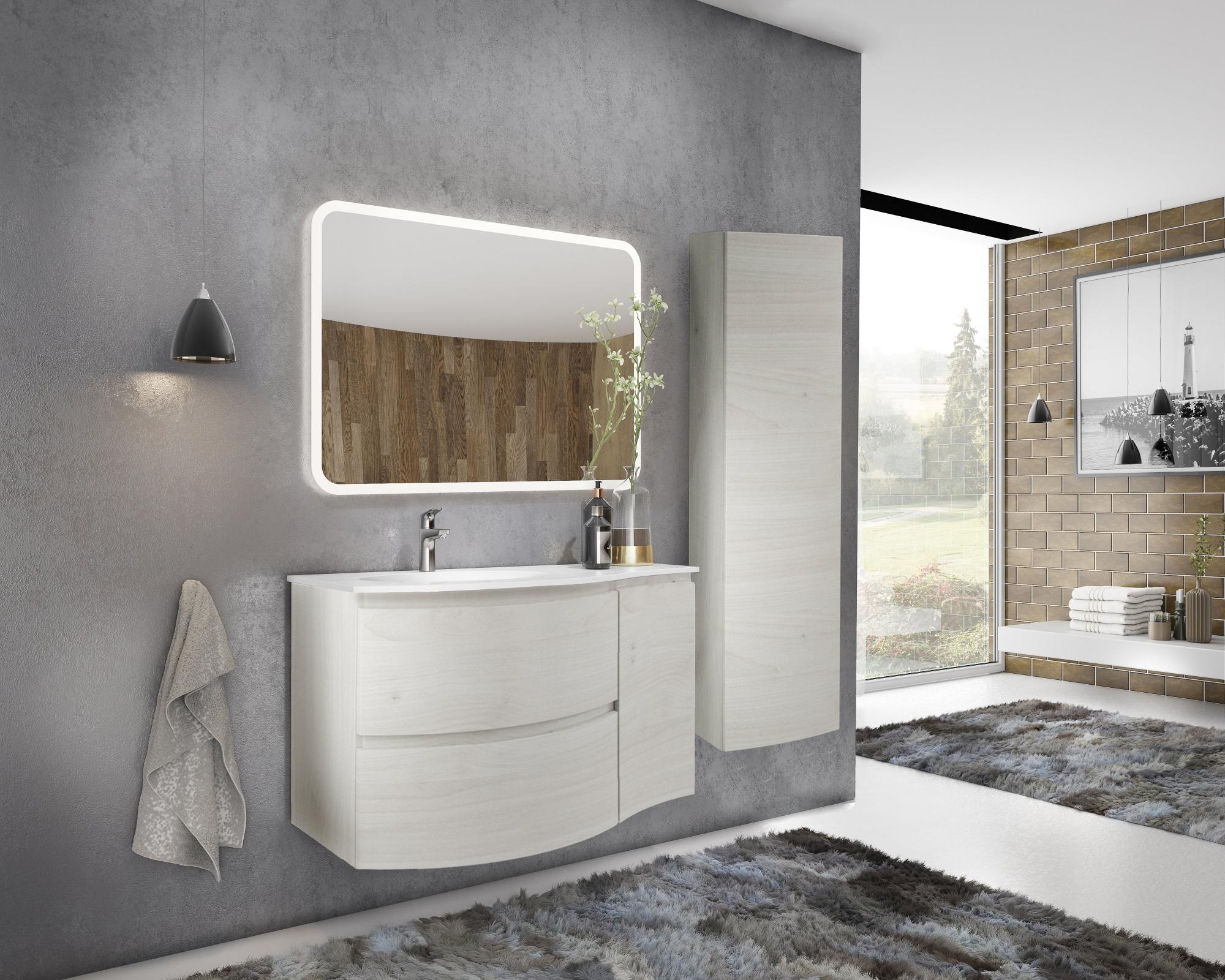 Base per mobile bagno Armonia 2 cassetti L 70 x P 46 x H 45 cm rovere ...