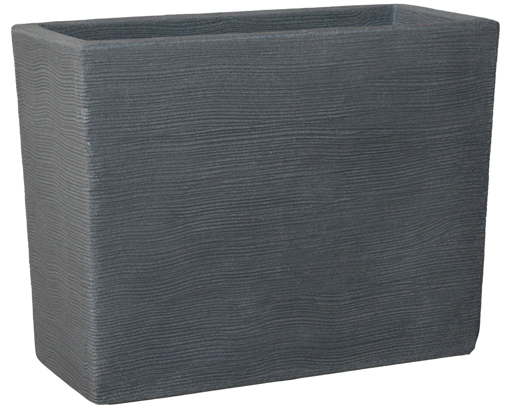 Fioriera Shabby in polietilene colore Ghisa H 61 cm, L 78 x P 35 cm ...