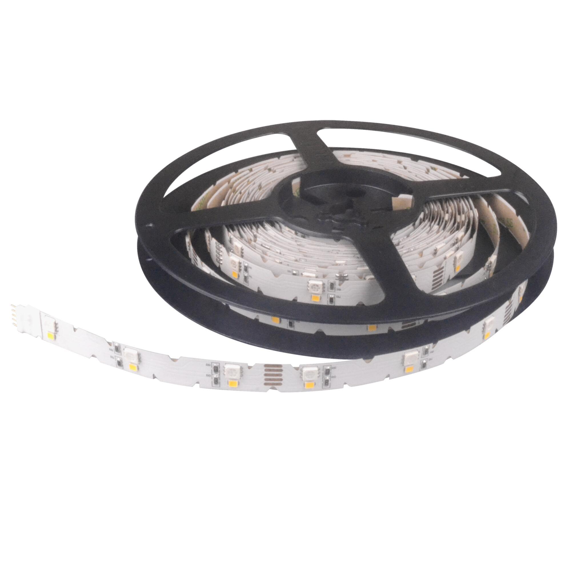 Kit striscia led 5m luce rgb multicolore bianco naturale INSPIRE ...