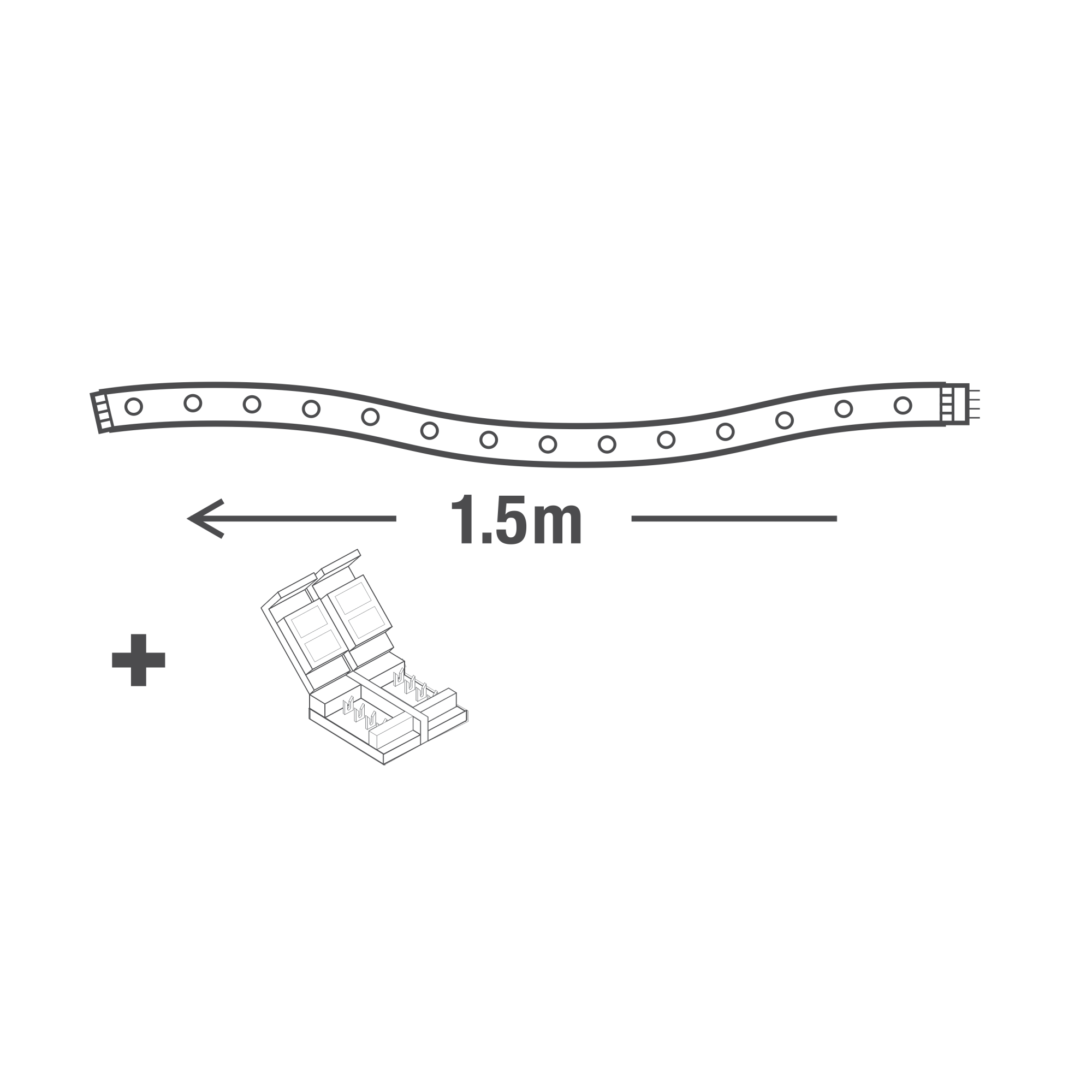 Striscia led 1.5m luce bianco naturale 885LM INSPIRE | Leroy Merlin