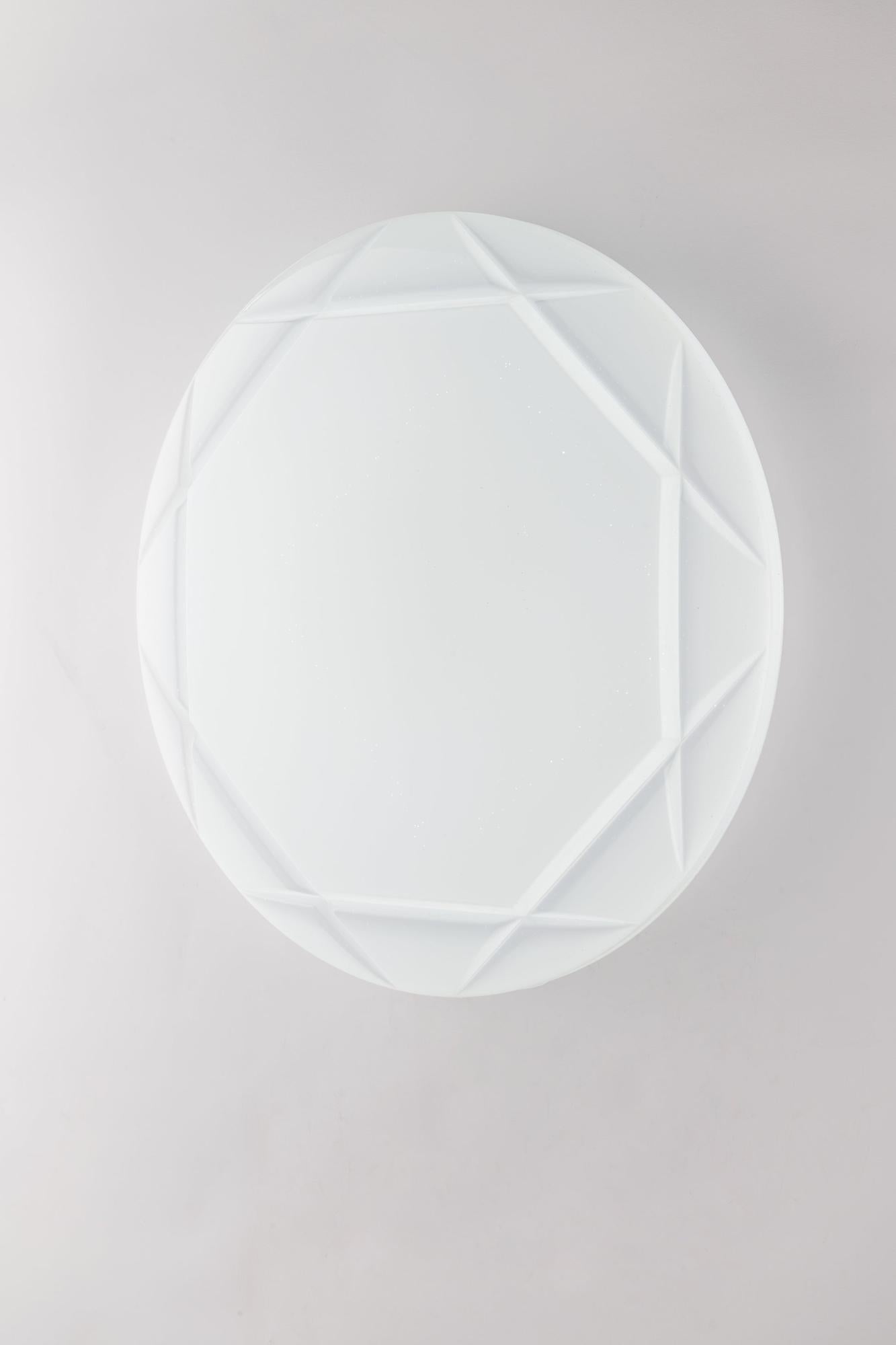 Plafoniera Elixir LED CCT , in acrilico, bianco D. 40 cm LUCE AMBIENTE ...