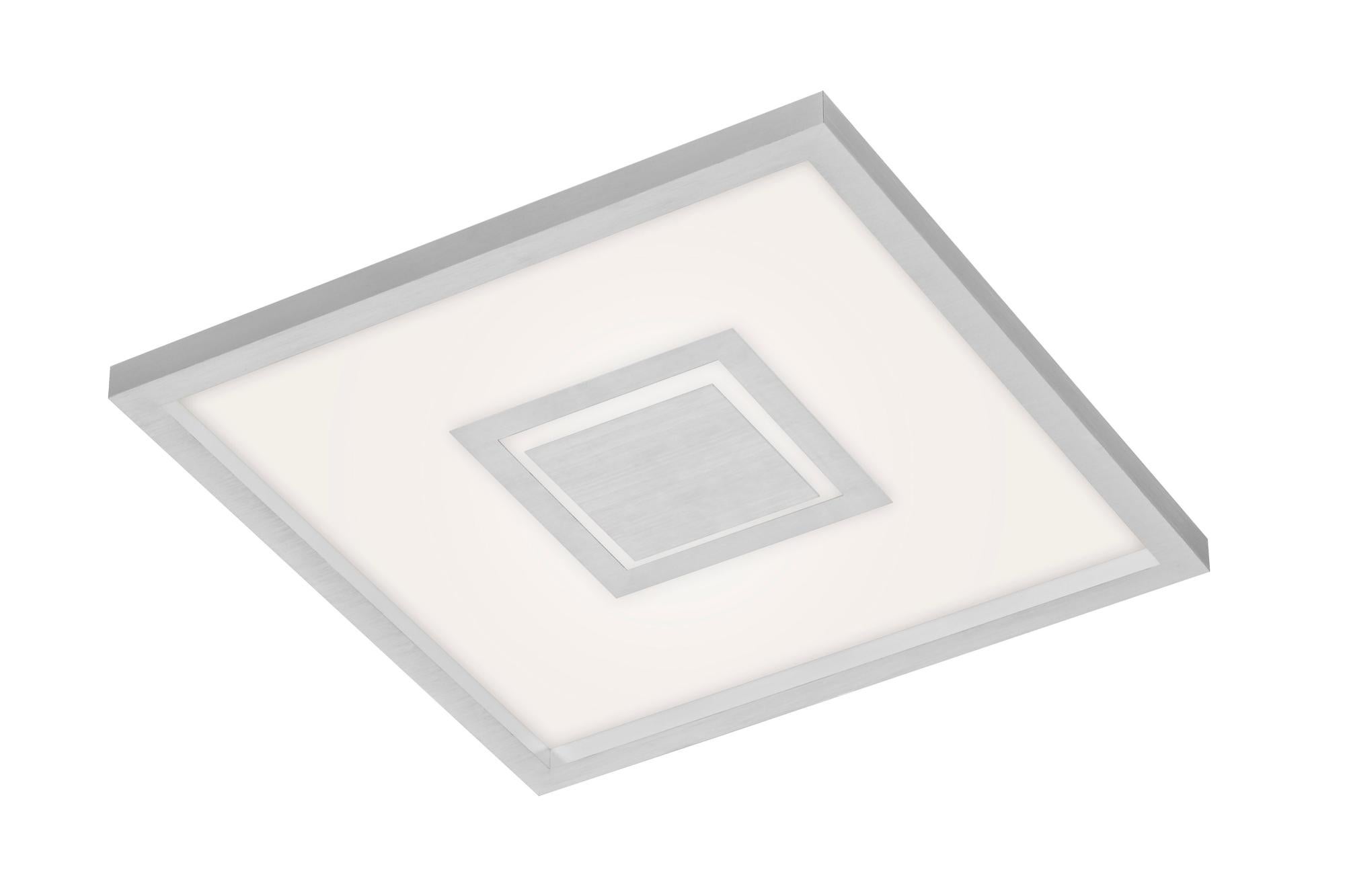 Plafoniera moderno Geo LED CCT dimmerabile argento44.5x44.5 cm, | Leroy ...
