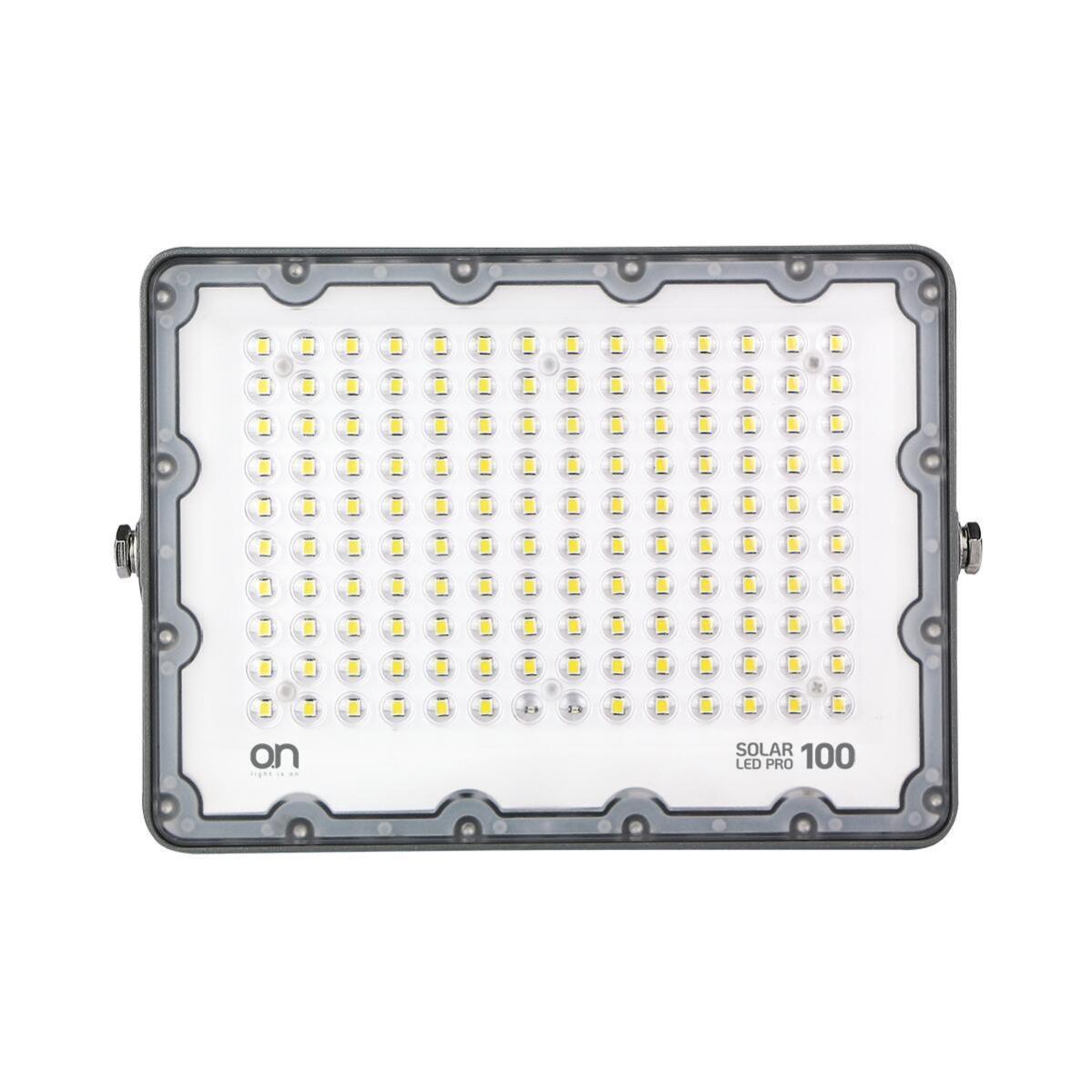 Proiettore solare SOLAR LED PRO 100 grigio nero 2000LM IP65 | Leroy Merlin