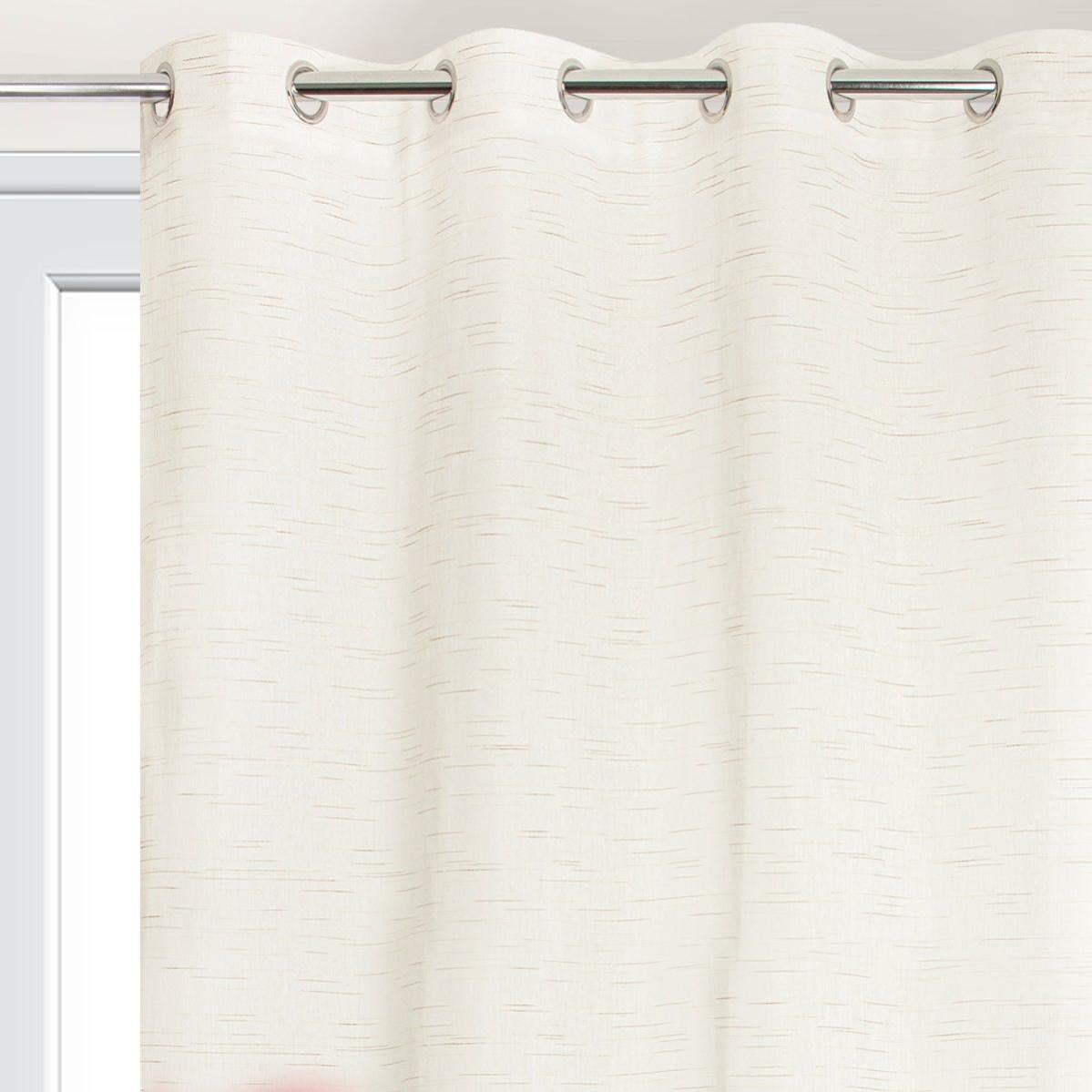 Tenda semi-filtrante Lesly naturale occhielli 140x280 cm | Leroy Merlin