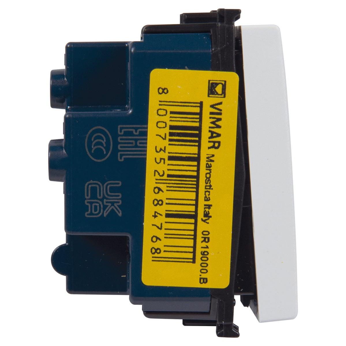 Interruttore unipolare Interruttore 1P 10AX bianco Arké VIMAR bianco ...