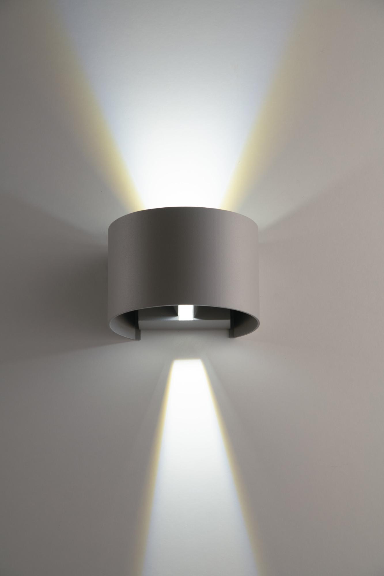 Applique moderno Delta LED grigio, in alluminio, 14 cm, INTEC | Leroy ...