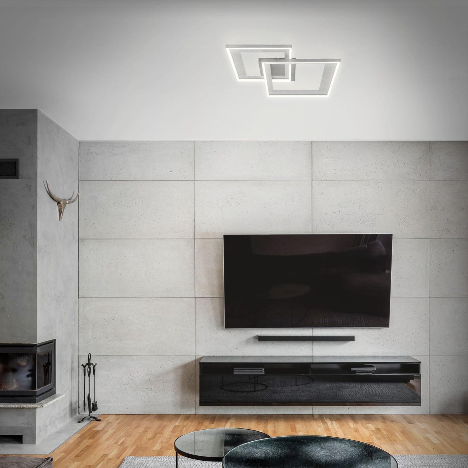 Plafoniera moderno LED Blend, argento 56.8x cm, luce CCT | Leroy Merlin