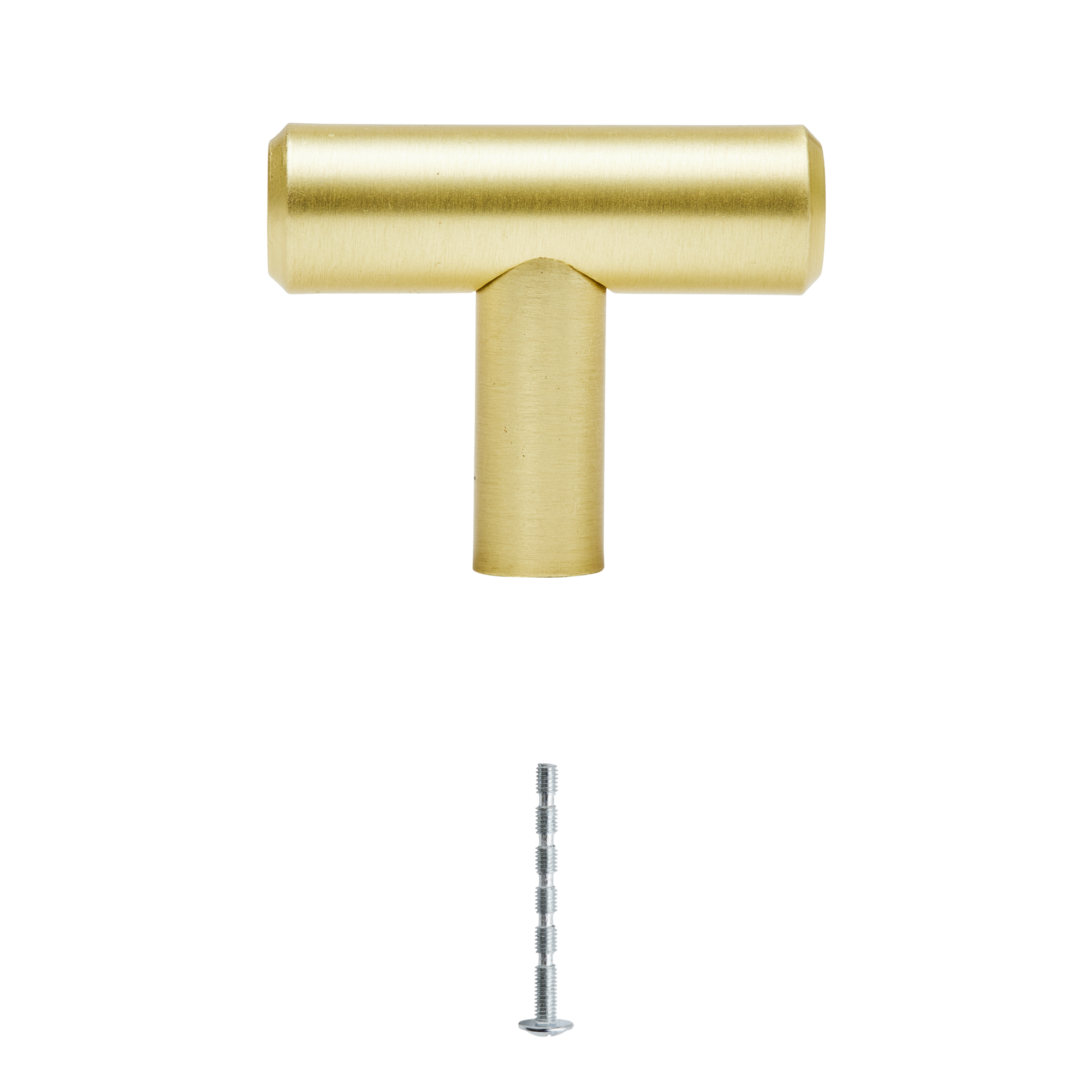 Pomolo per mobili urban in acciaio ottone spazzolato 40 x 40 mm | Leroy ...