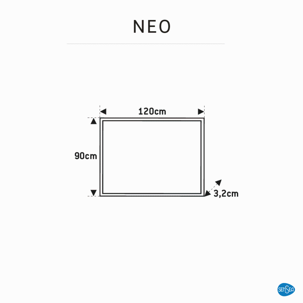 Specchio con illuminazione integrata bagno rettangolare L 120 x H 90 cm ...